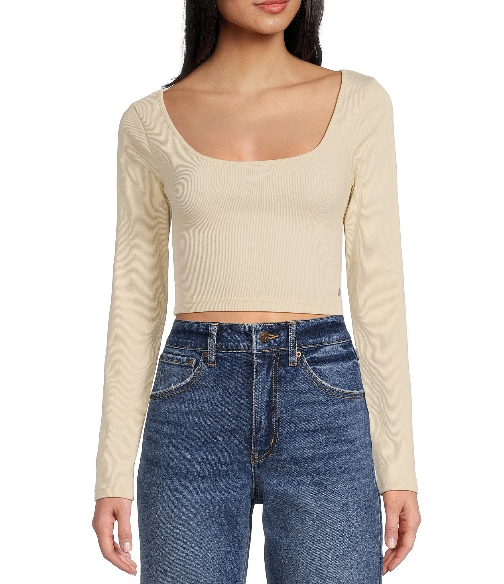 Roxy Good Keepsake Long Sleeve Rib Knit Top | Dillard's