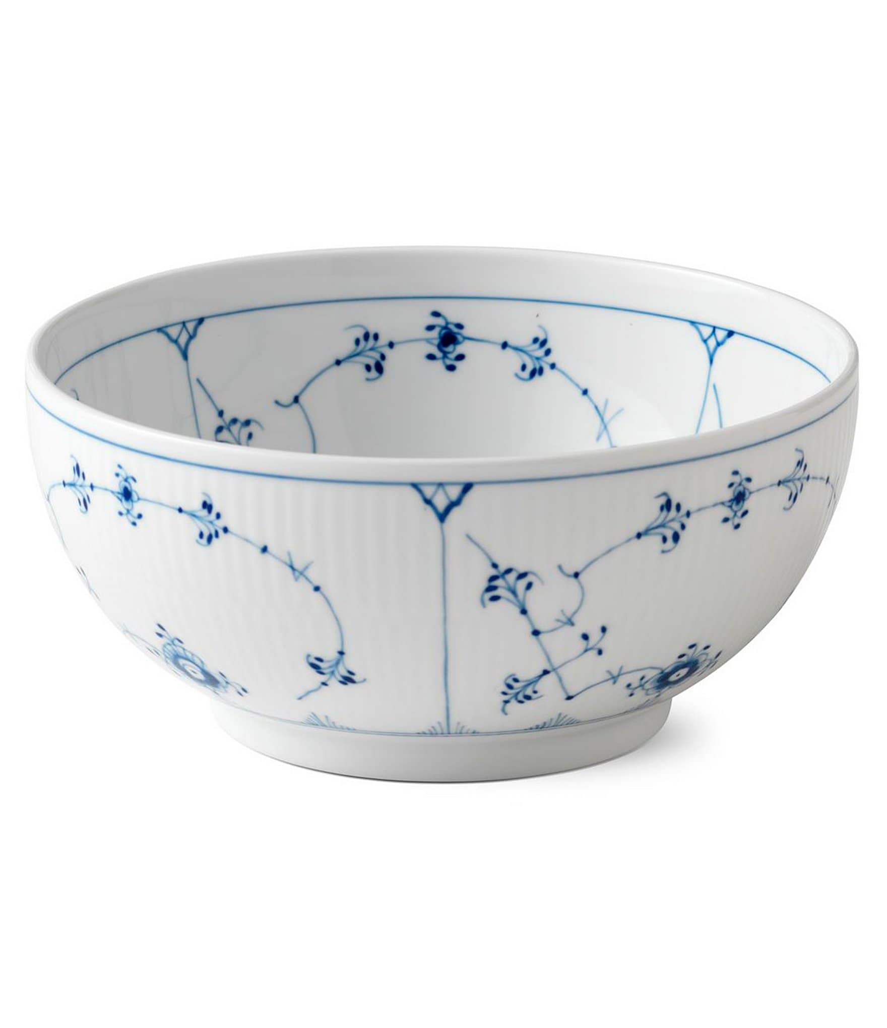 Royal Copenhagen Blue Fluted Plain 1.75 Quart Serving Bowl | Dillard's