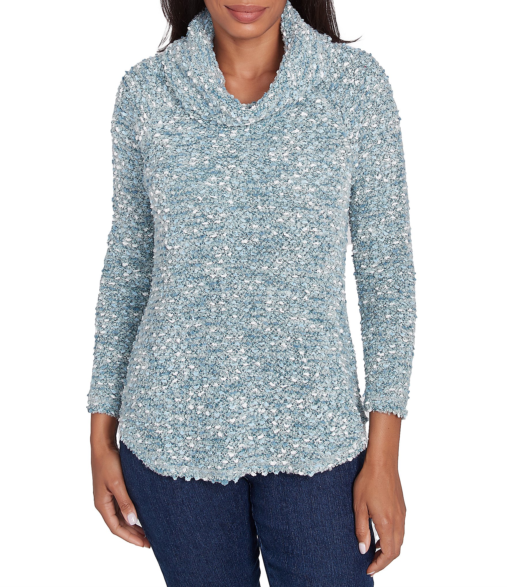 Ruby Rd. Cozy Knit Cowl Neck Bracelet Sleeve Pullover Sweater | Dillard's