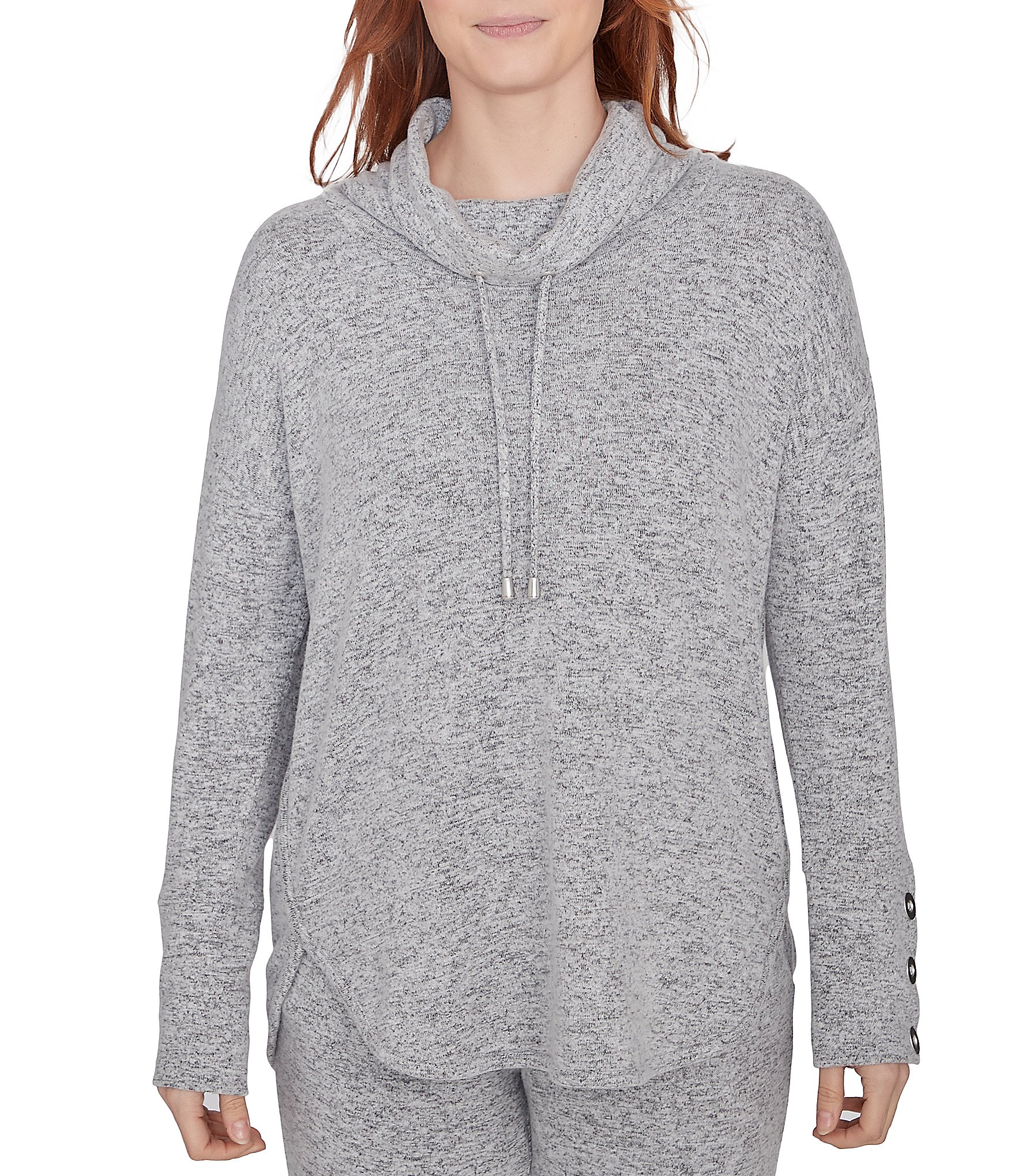 Ruby Rd. Knit Cowl Collar Long Sleeve Cozy Top | Dillard's