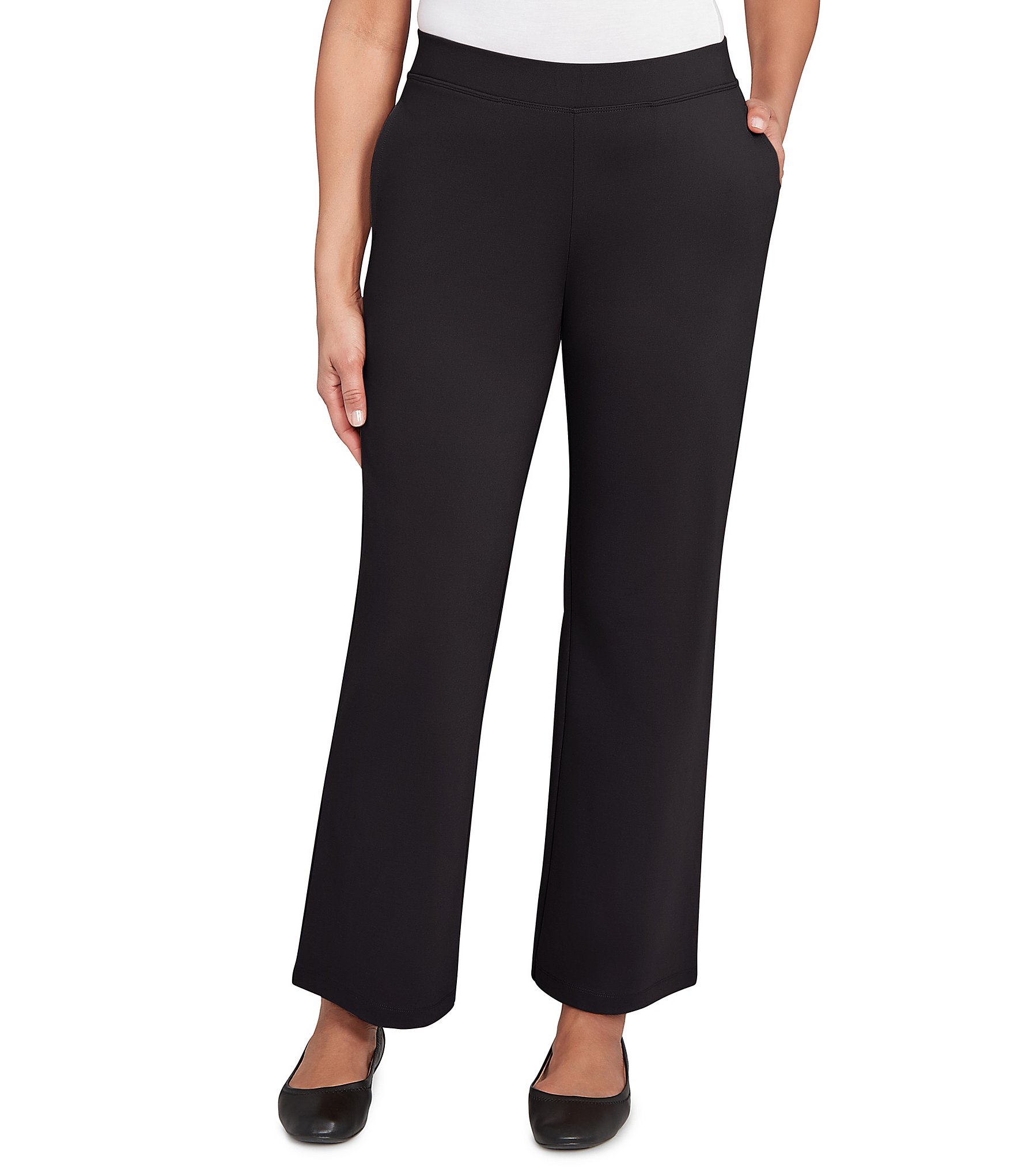 Ruby Rd. Luxe Double Knit Tailored Pull-On Pants | Dillard's