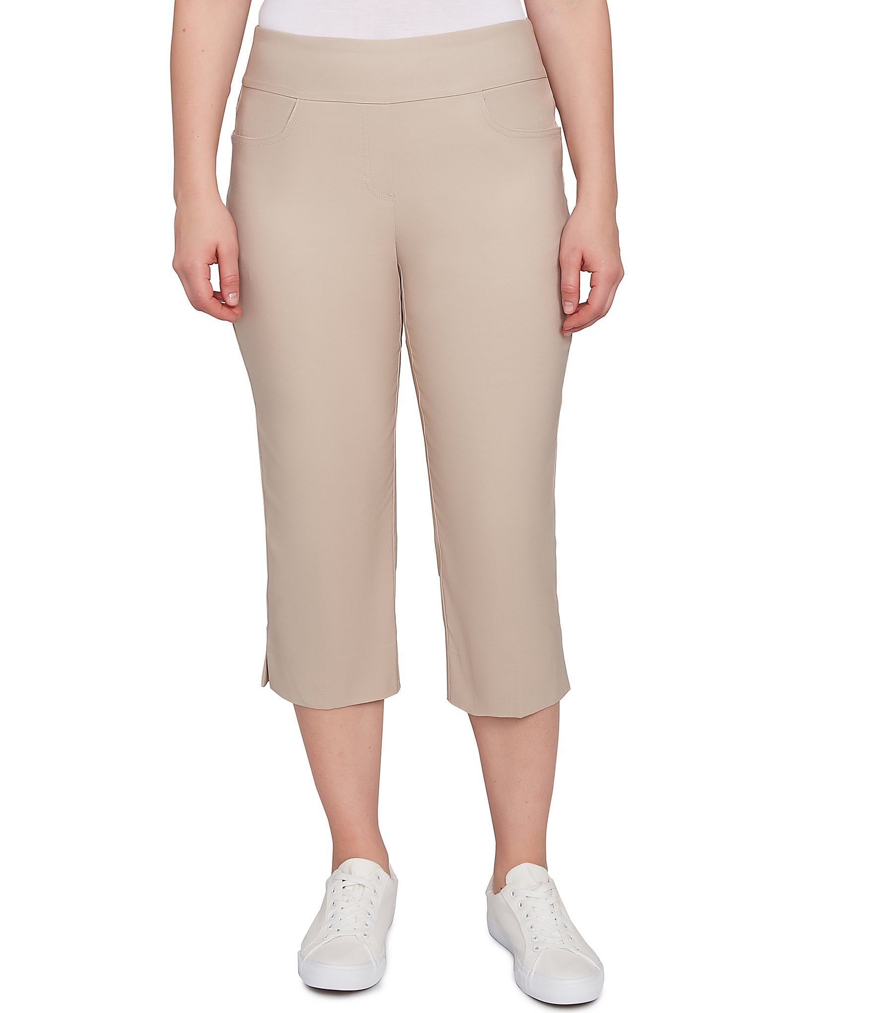 Ruby Rd. Stretch Straight Leg Pull-On Capri Pants | Dillard's