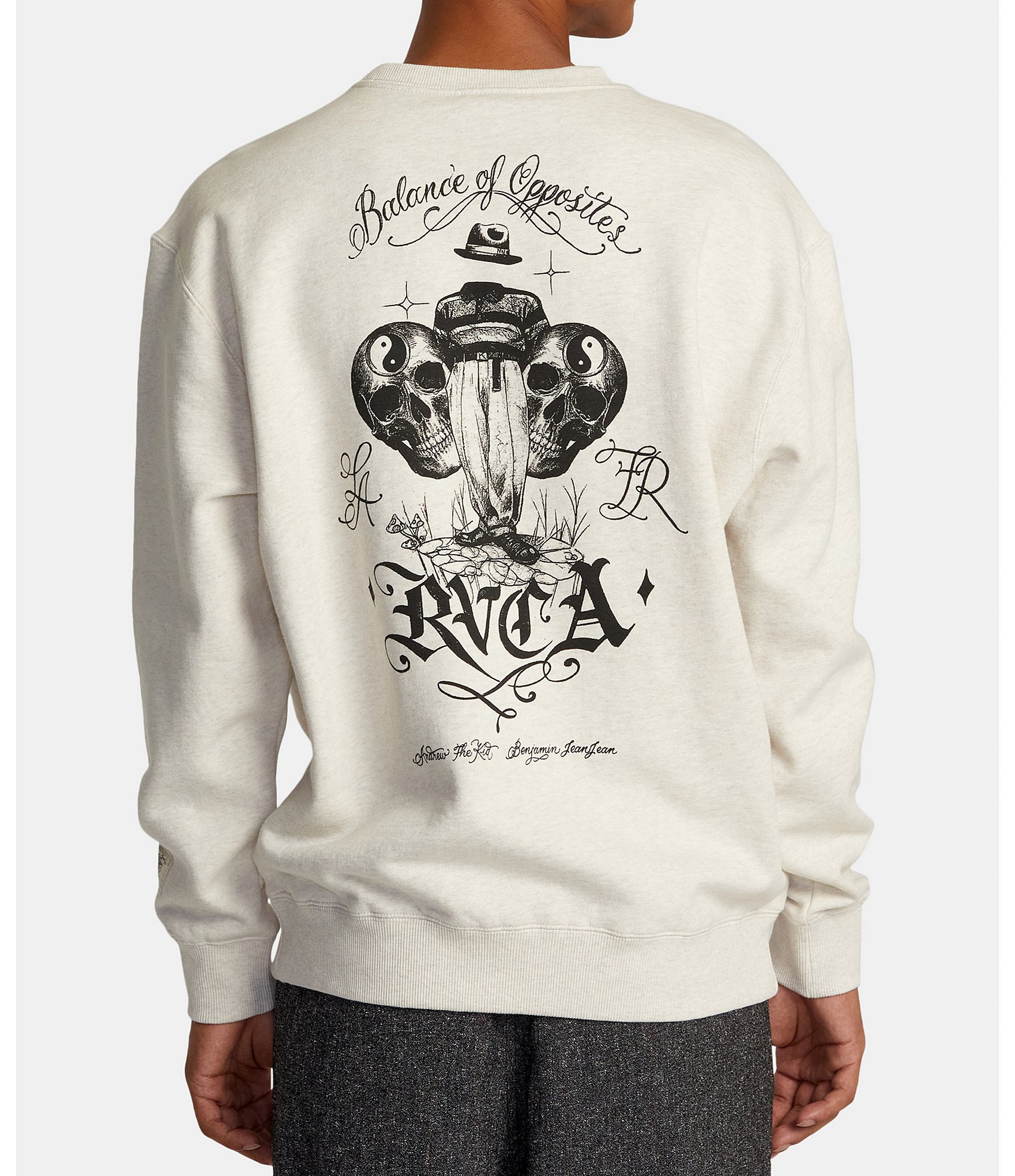 RVCA Long Sleeve Invisible Man Sweatshirt | Dillard's