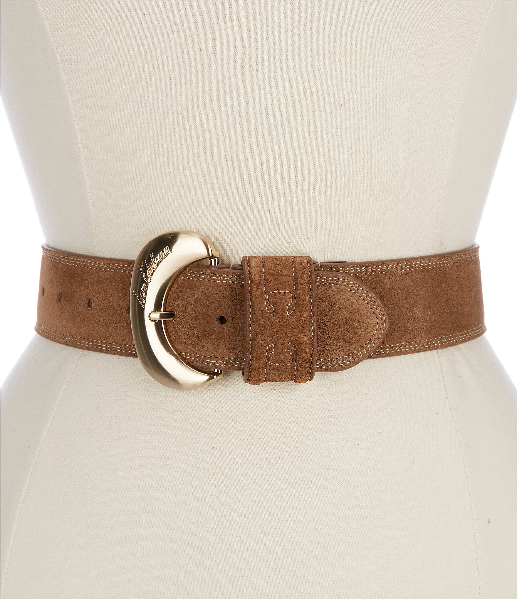 Sam Edelman 45mm Organic Buckle Wide Loop Belt | Dillard's