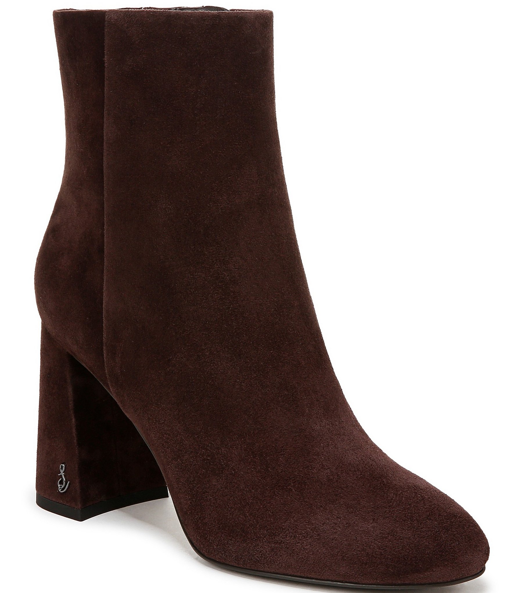Sam Edelman Daria Suede Block Heel Ankle Booties | Dillard's
