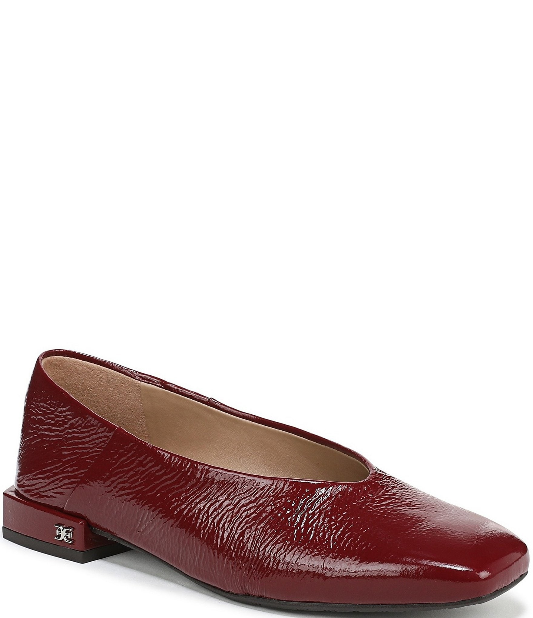 Sam Edelman Kasey Patent Leather Square Toe Ballet Flats | Dillard's