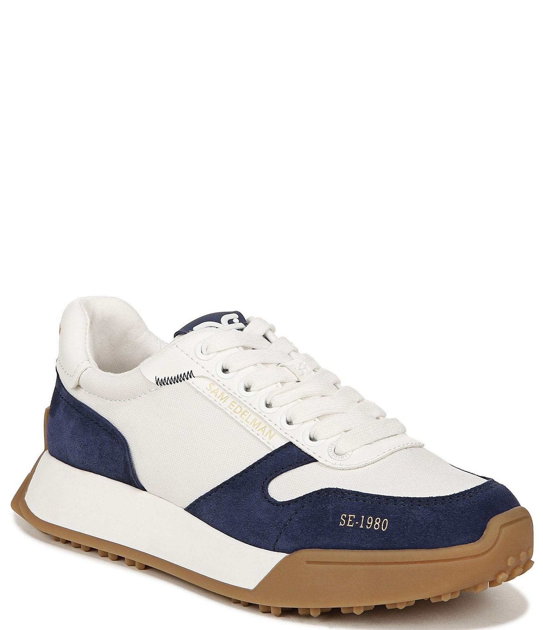 Sam Edelman Layla Suede and Nylon Retro Sneakers | Dillard's