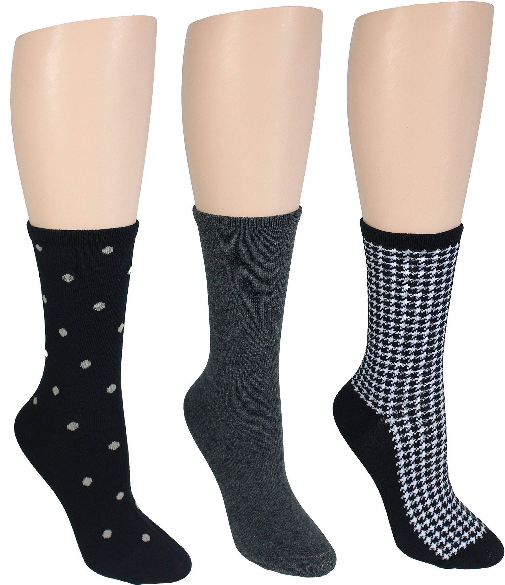 Sam Edelman Menswear Pattern Cotton Crew Socks, 3 Pack | Dillard's