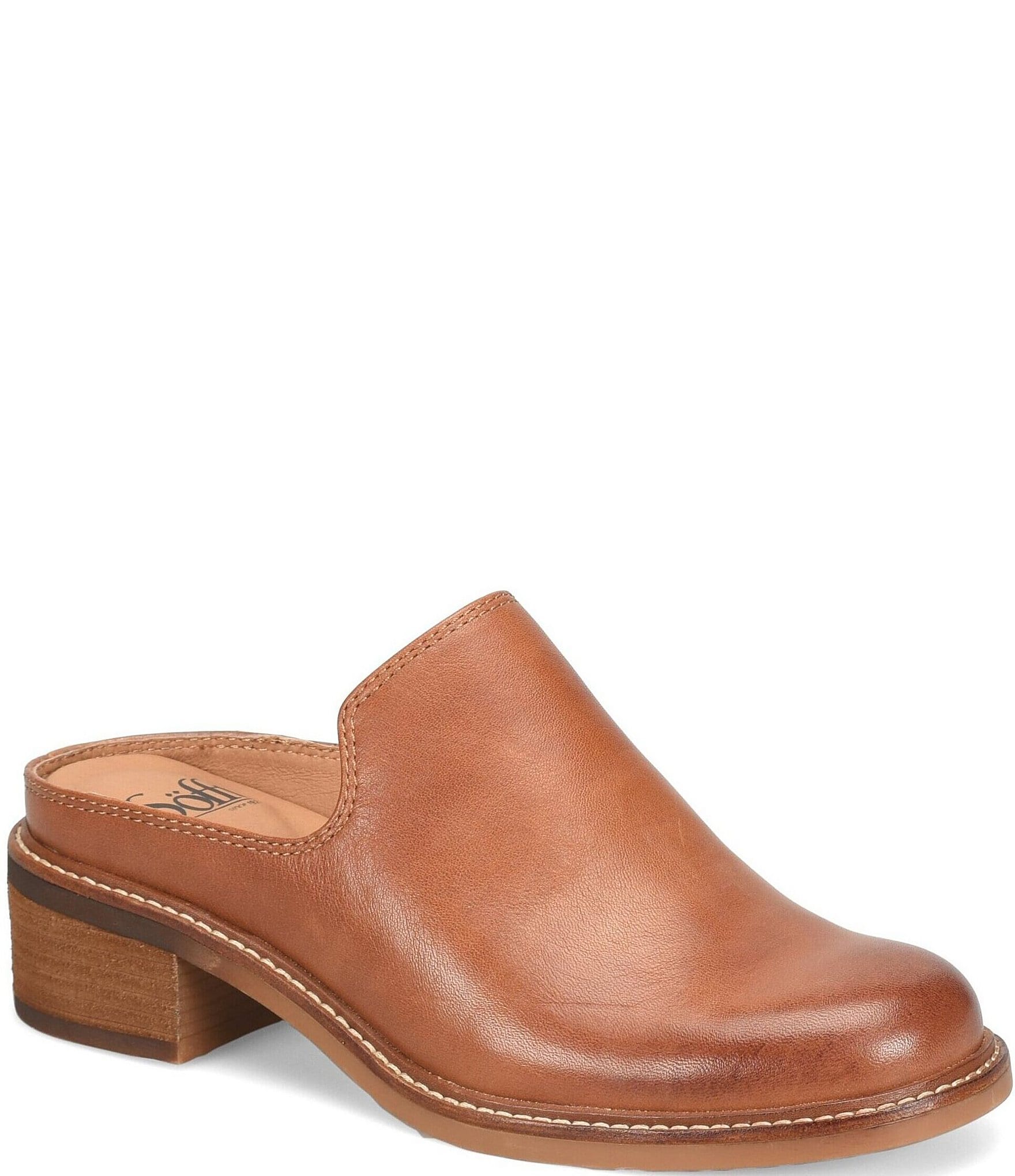 Sofft Trinity Leather Western Mules | Dillard's