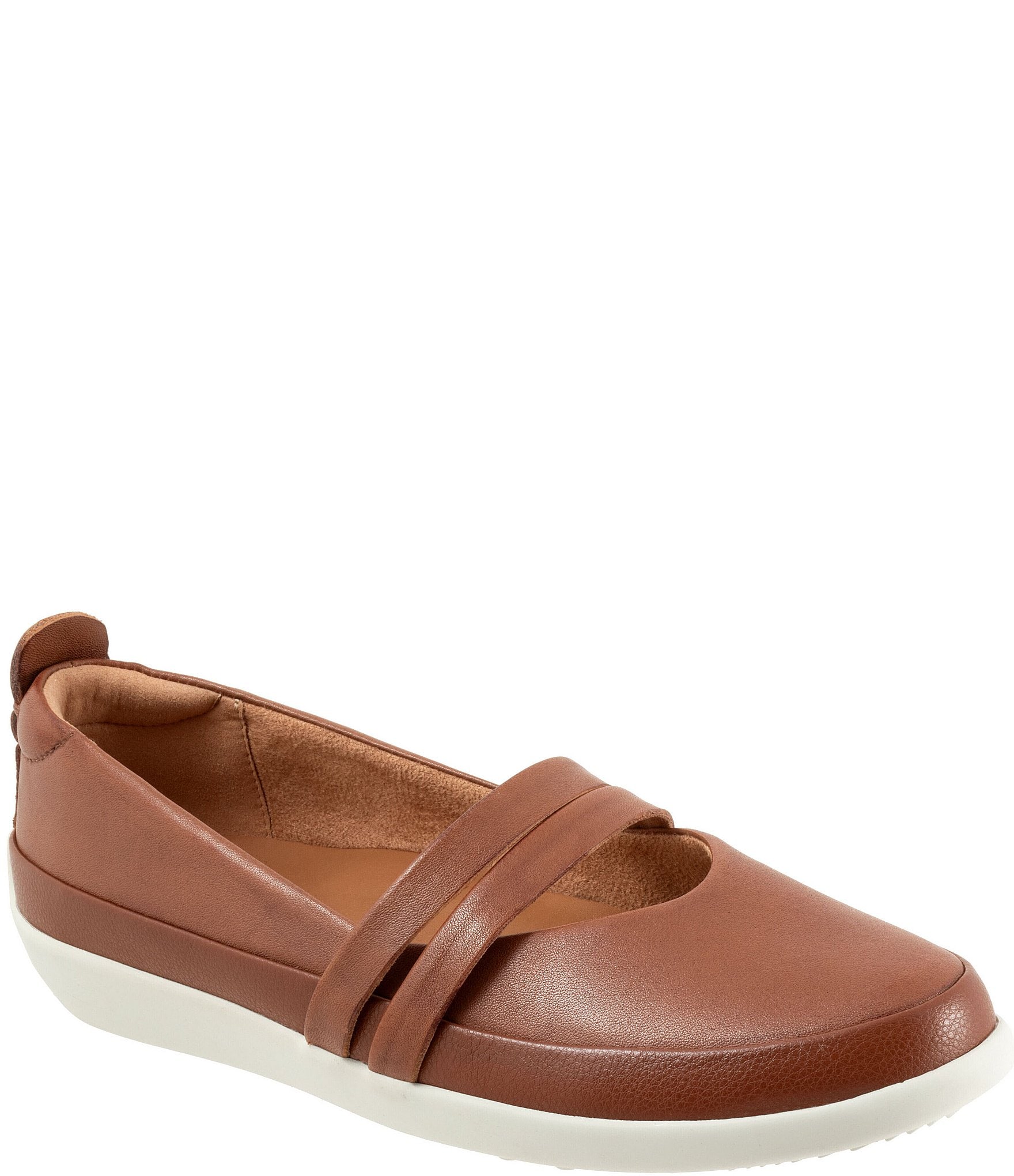 SoftWalk Devon Leather Slip Ons | Dillard's