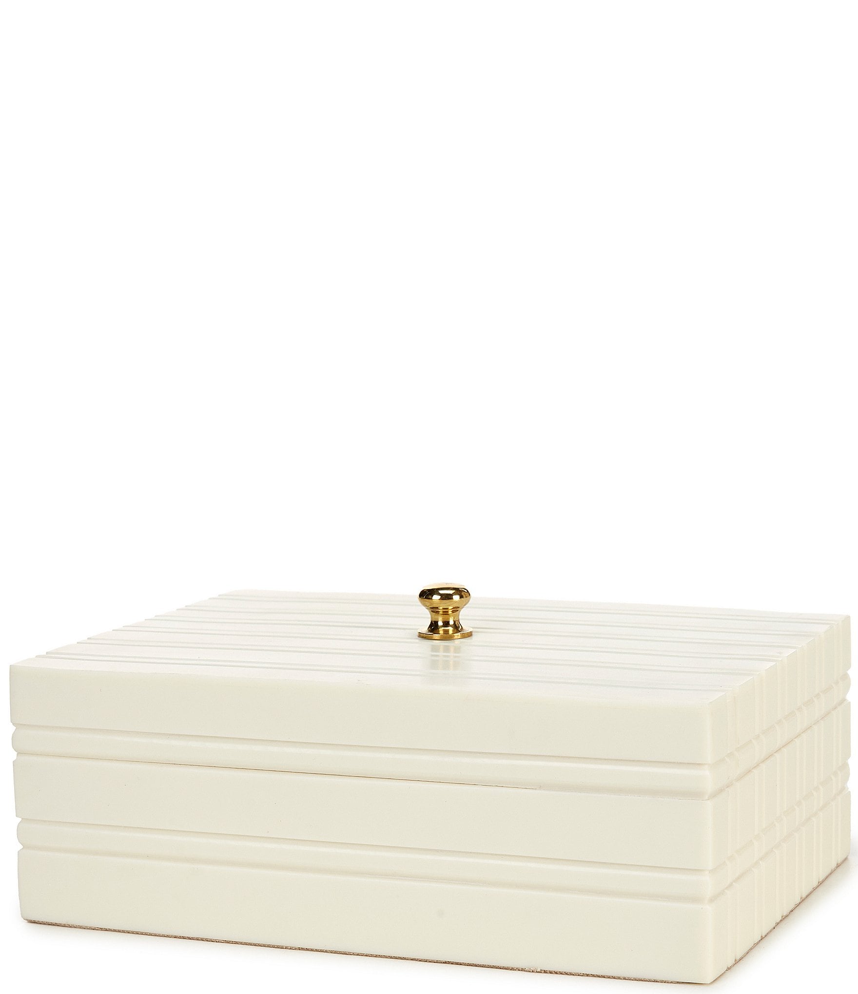 Southern Living White Decorative Trinket Box with Handle | Dillard's