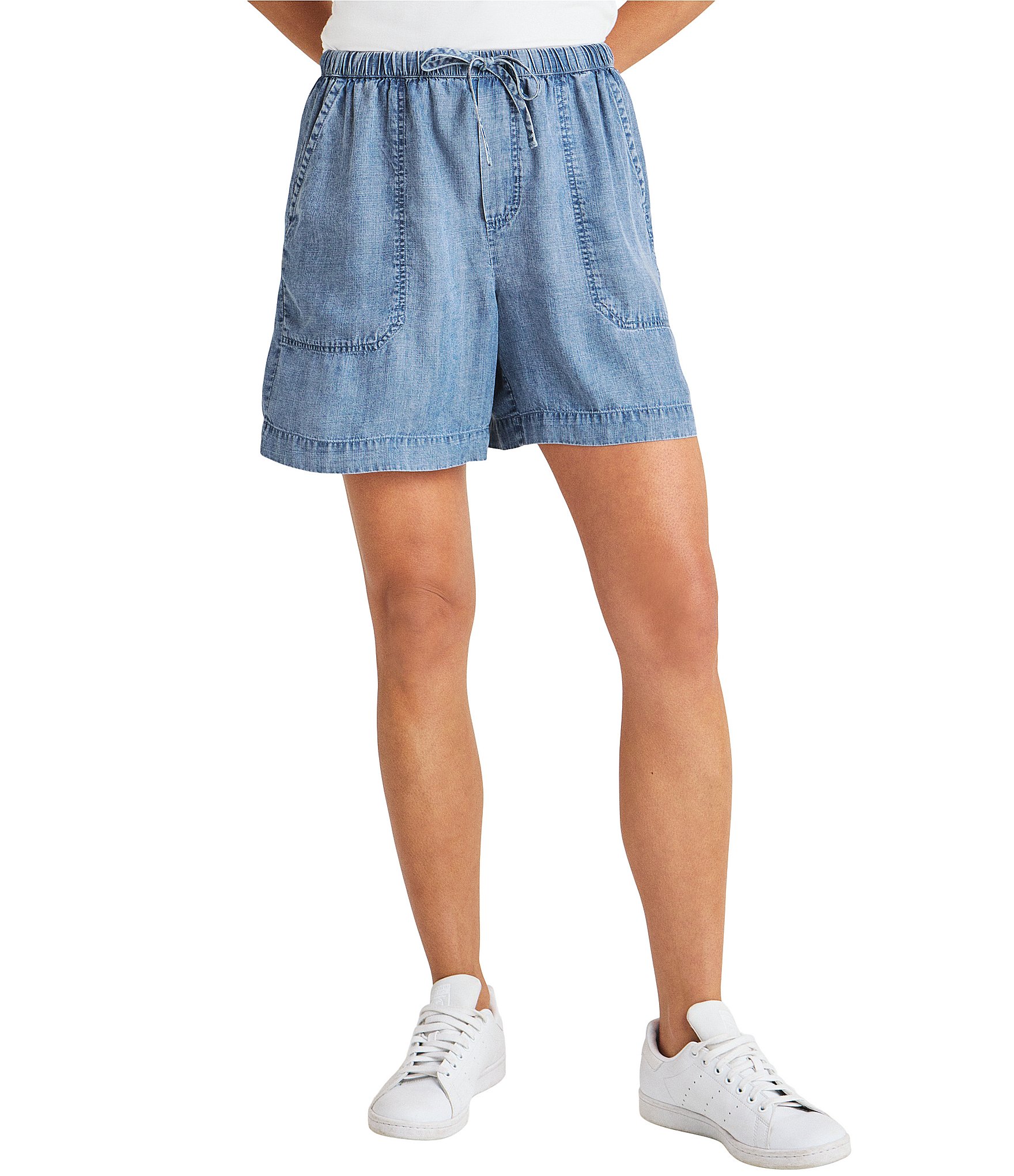 Splendid Angie Indigo Drawstring Shorts | Dillard's