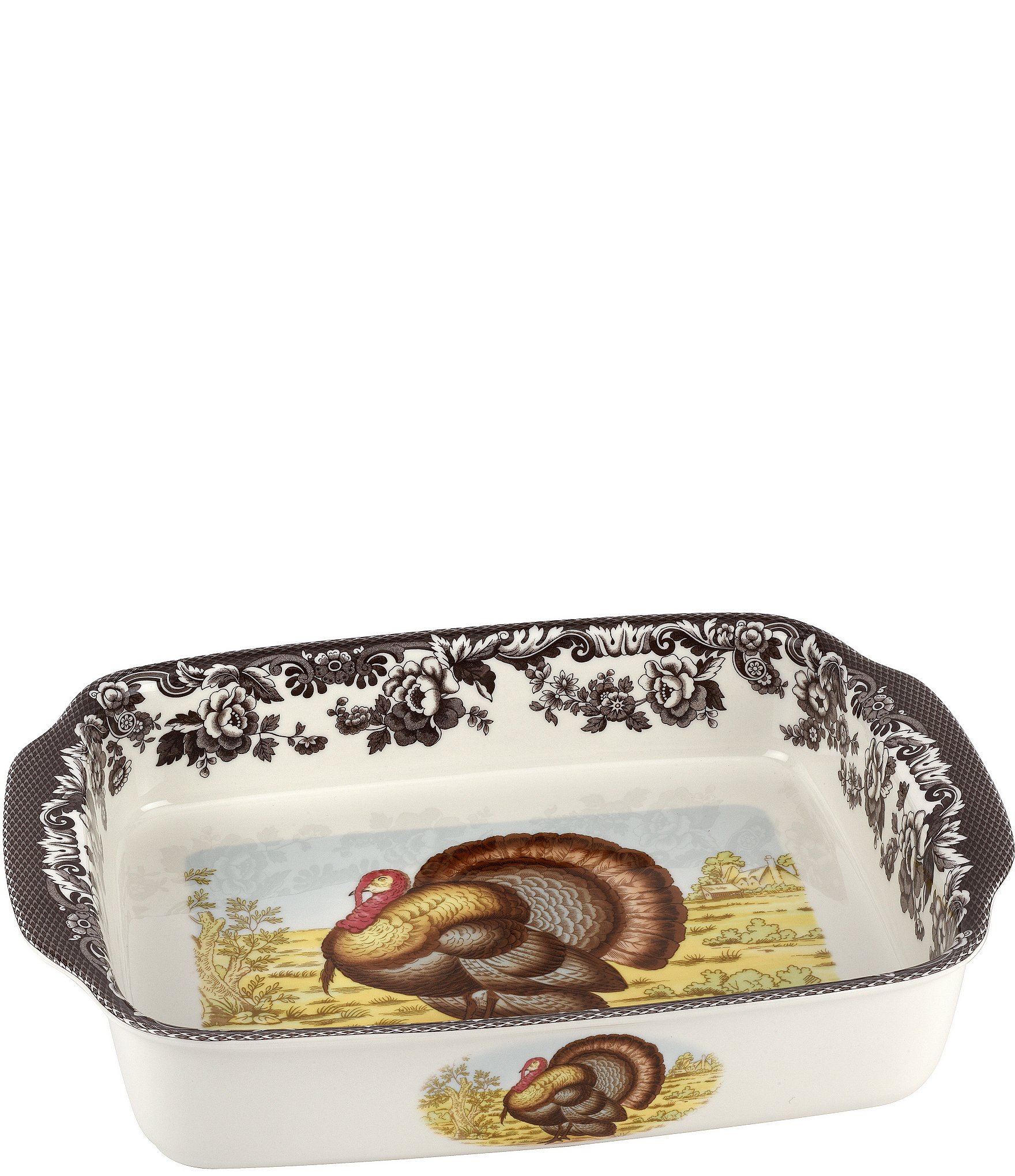 Spode Festive Fall Collection Woodland Handled Turkey Lasagna Dish ...