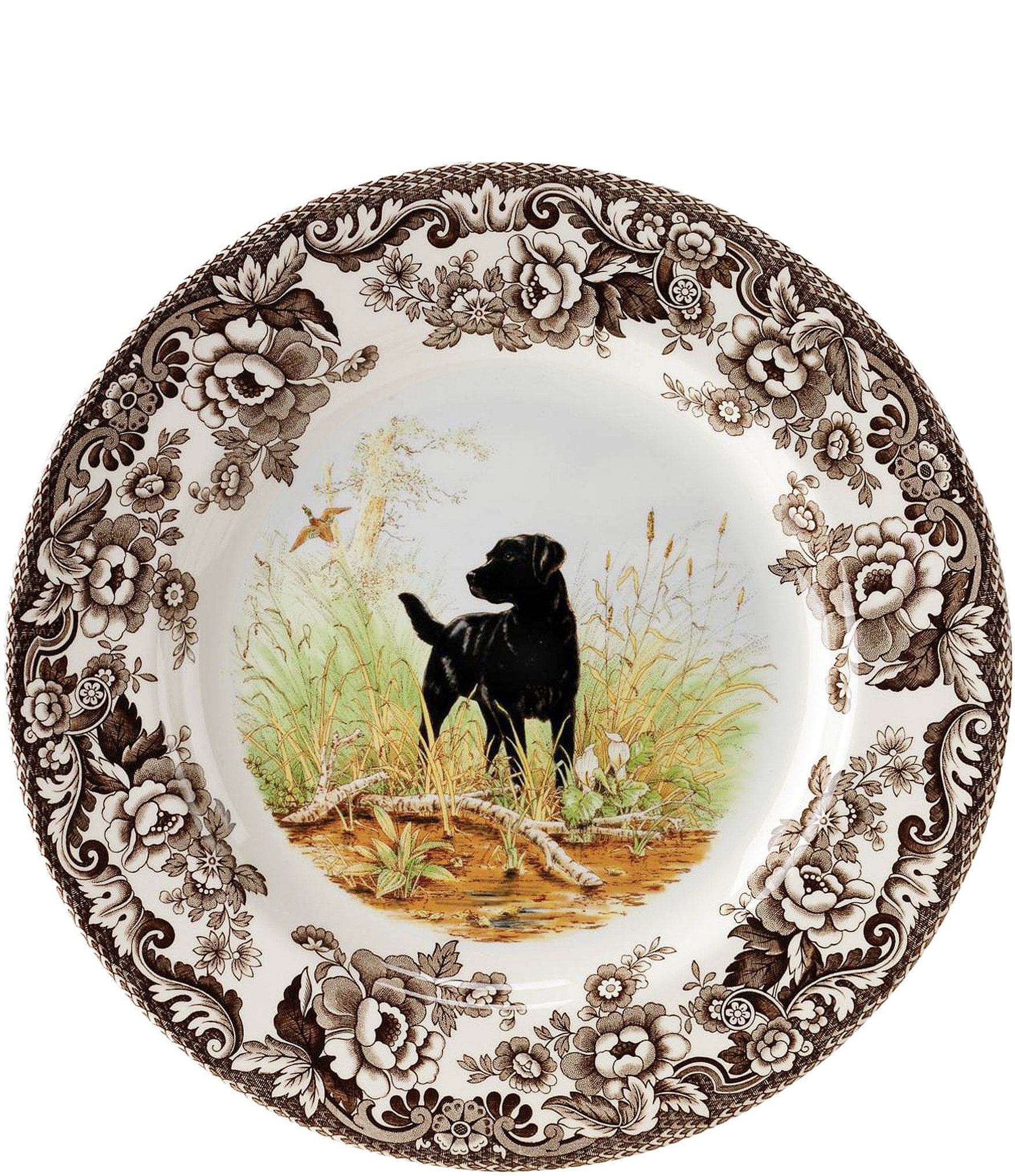 Spode Festive Fall Collection Woodland Hunting Dogs Dinner Plate ...