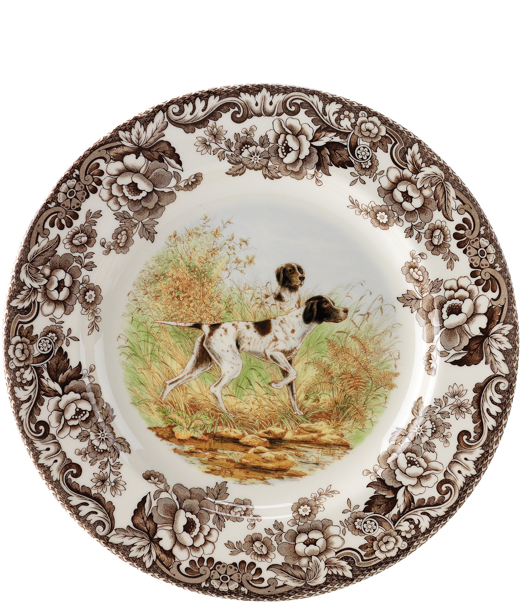 Spode Festive Fall Collection Woodland Hunting Dogs Pointer Dinner ...
