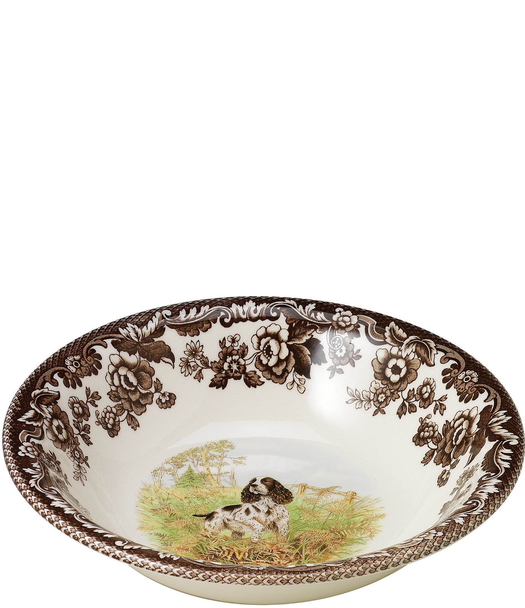 Spode Festive Fall Collection Woodland Hunting Dogs Spaniel Cereal Bowl ...