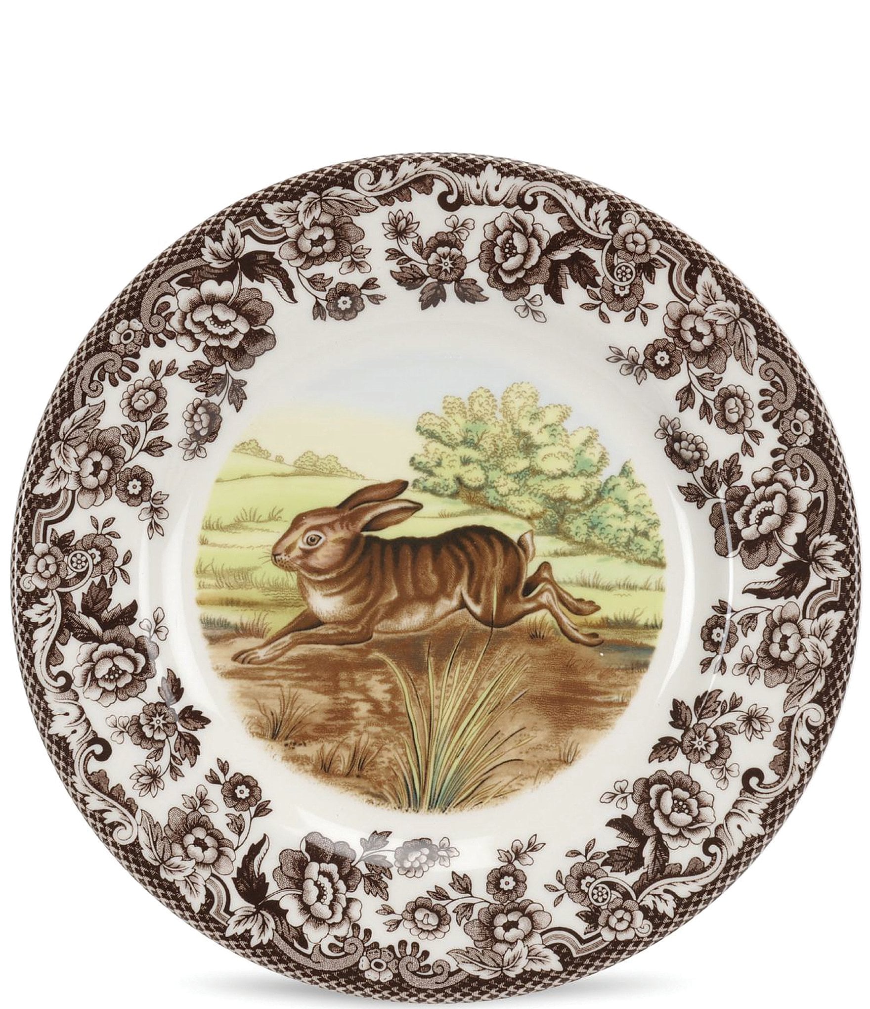 Spode Festive Fall Collection Woodland Rabbit Salad Plate | Dillard's