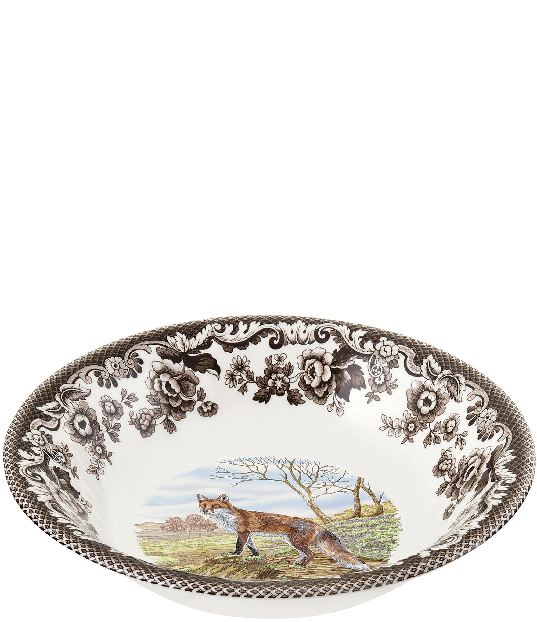 Spode Festive Fall Collection Woodland Red Fox Ascot Cereal Bowl ...