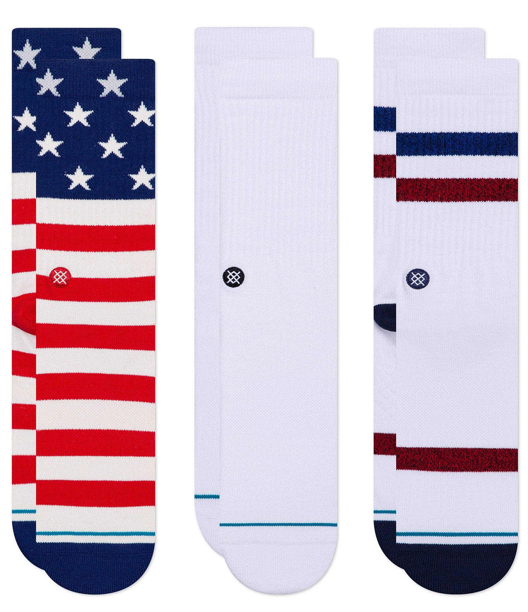 Stance The Americana Crew Socks 3-Pack | Dillard's