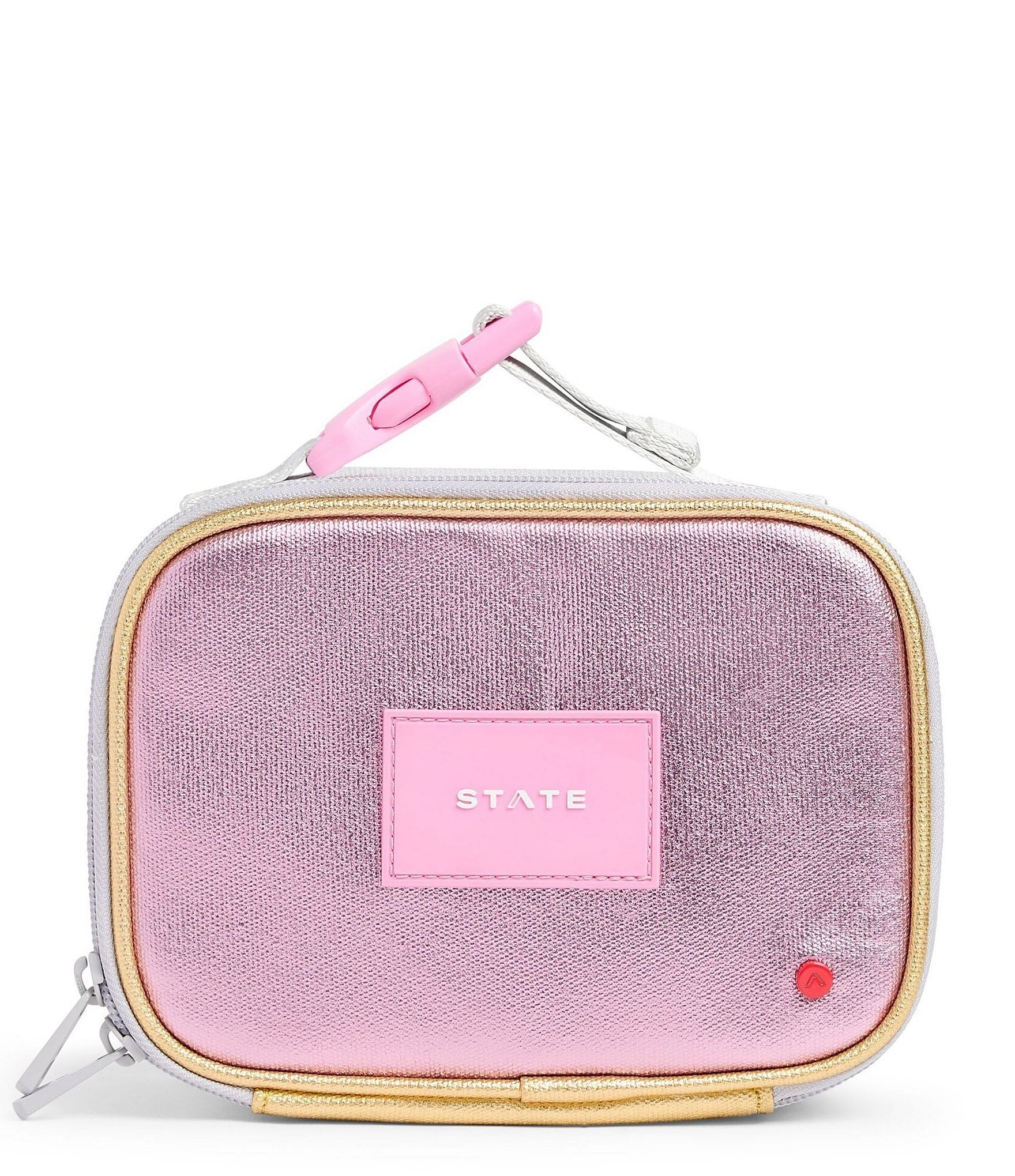 STATE Bags Kids Rodgers Pink/Silver Lunch Box | Dillard's