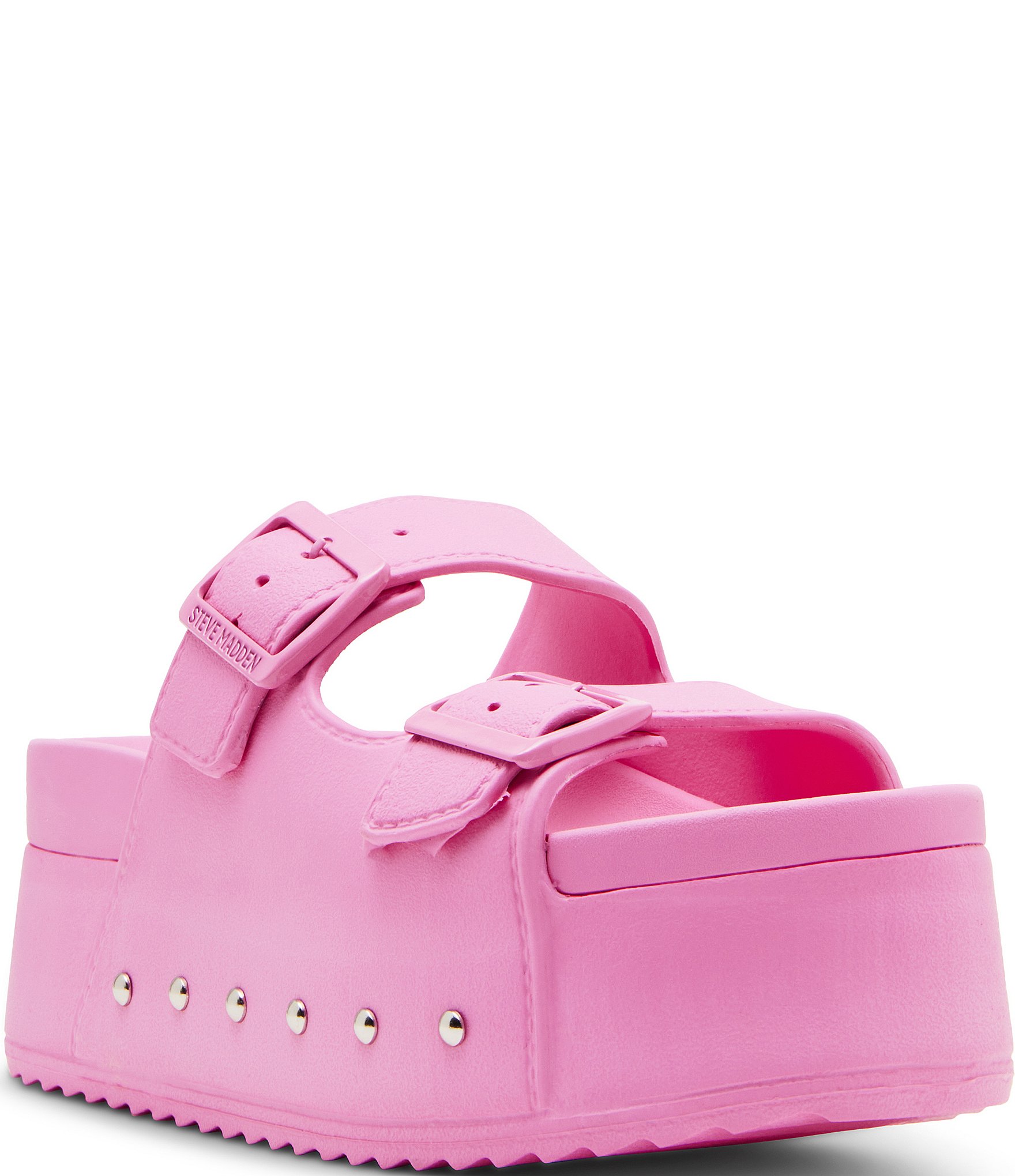 Steve Madden Kali-J Studded Platform Slide Sandals | Dillard's
