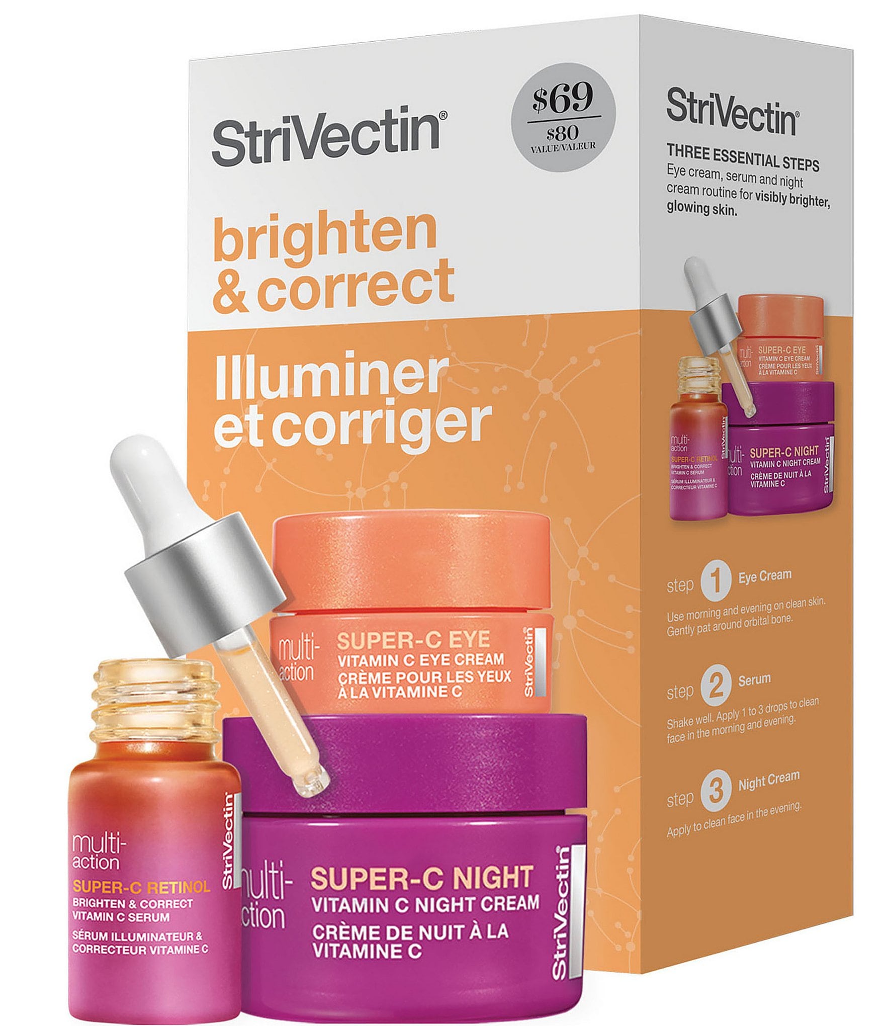StriVectin Power Starters Multi-Action Trio: Vitamin C Super-Charged ...