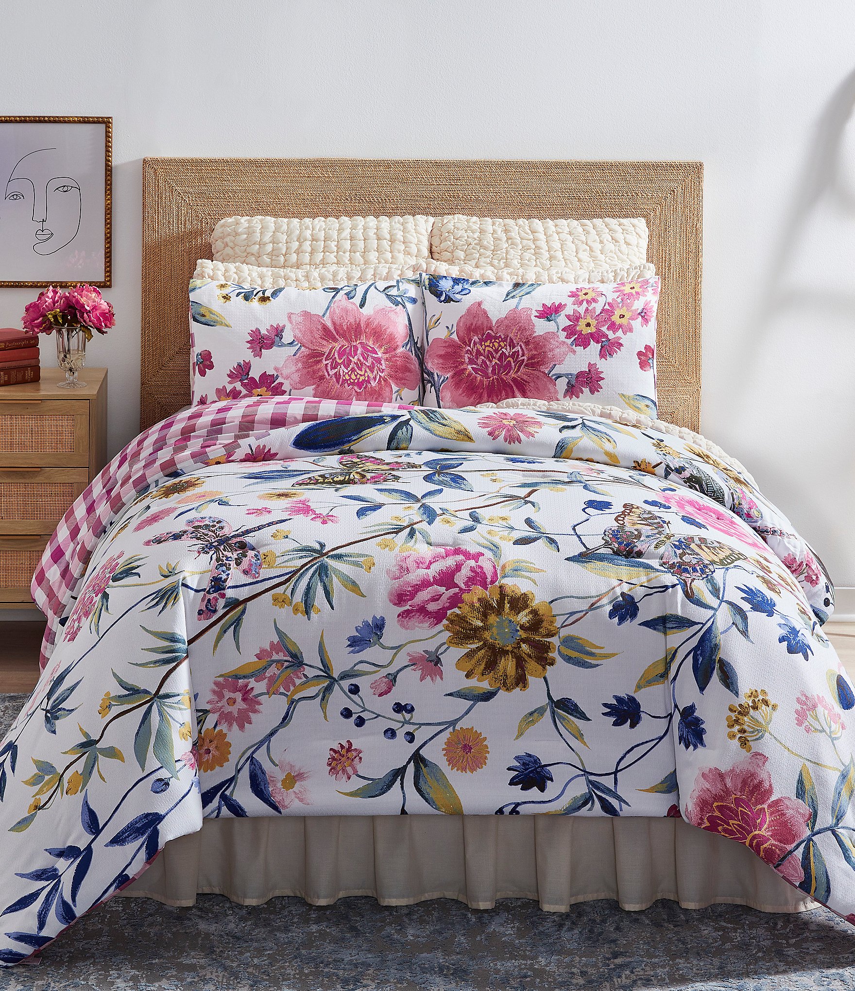 Studio D Ambrosia Printed Floral Reversible Comforter Mini Set | Dillard's