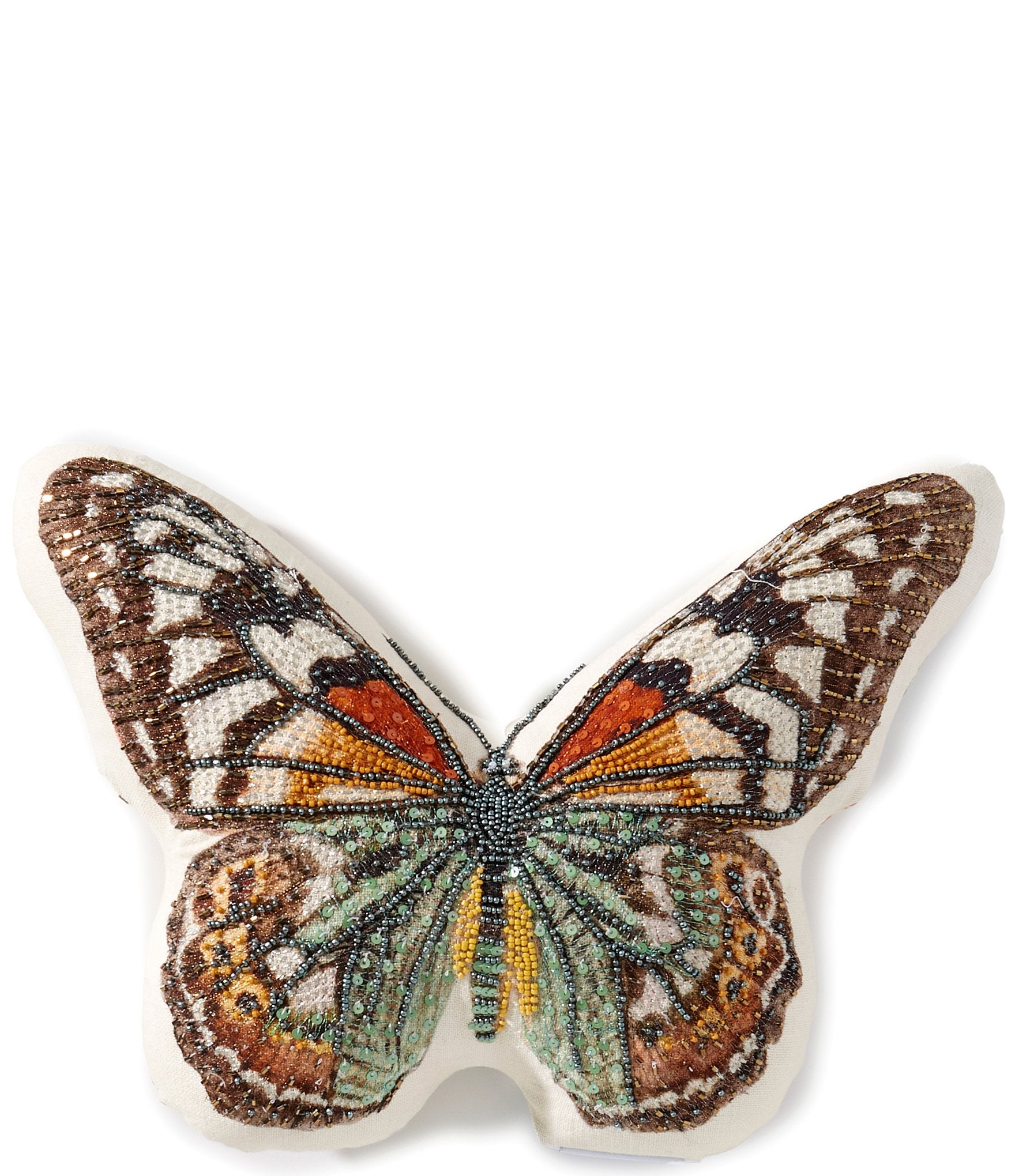 Studio D Beaded Butterfly Shaped Decorative Pillow | Dillard's