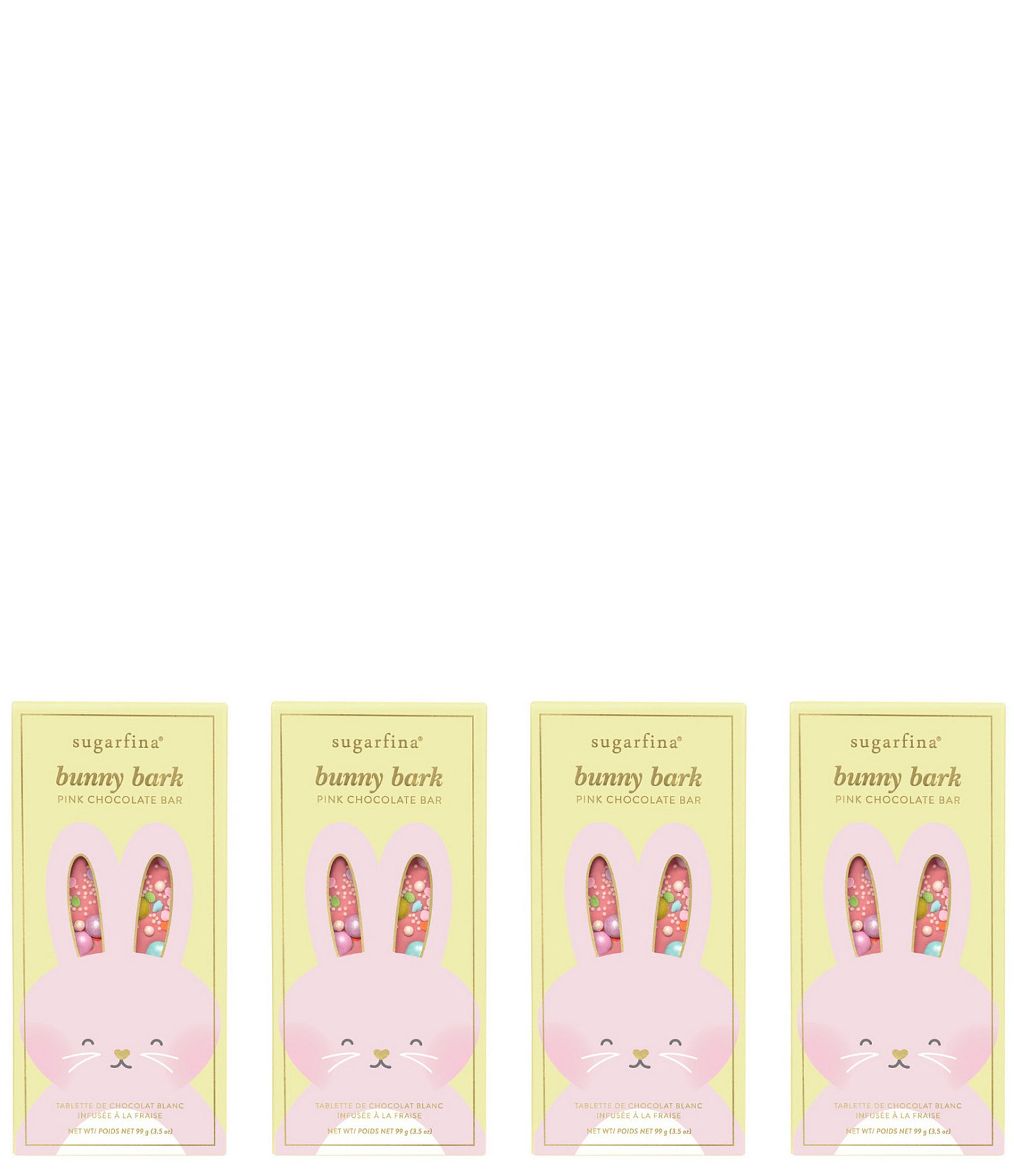 Sugarfina Easter Pink Chocolate Bunny Bark Bar, 4-Piece | Dillard's