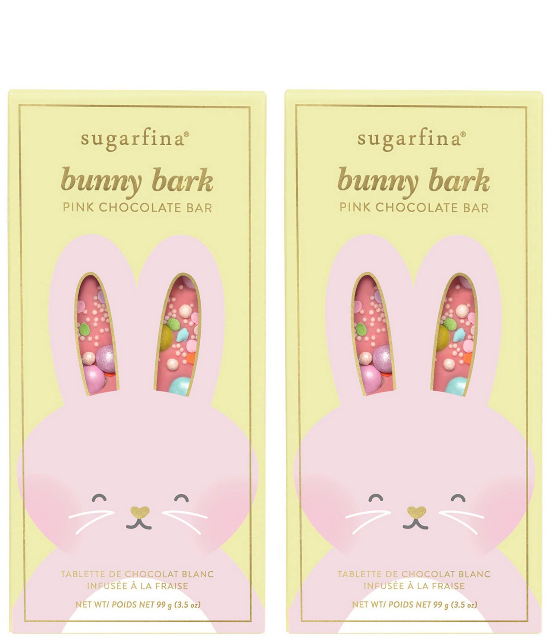 Sugarfina Easter Pink Chocolate Bunny Bark Bars, 2-Piece Set | Dillard's