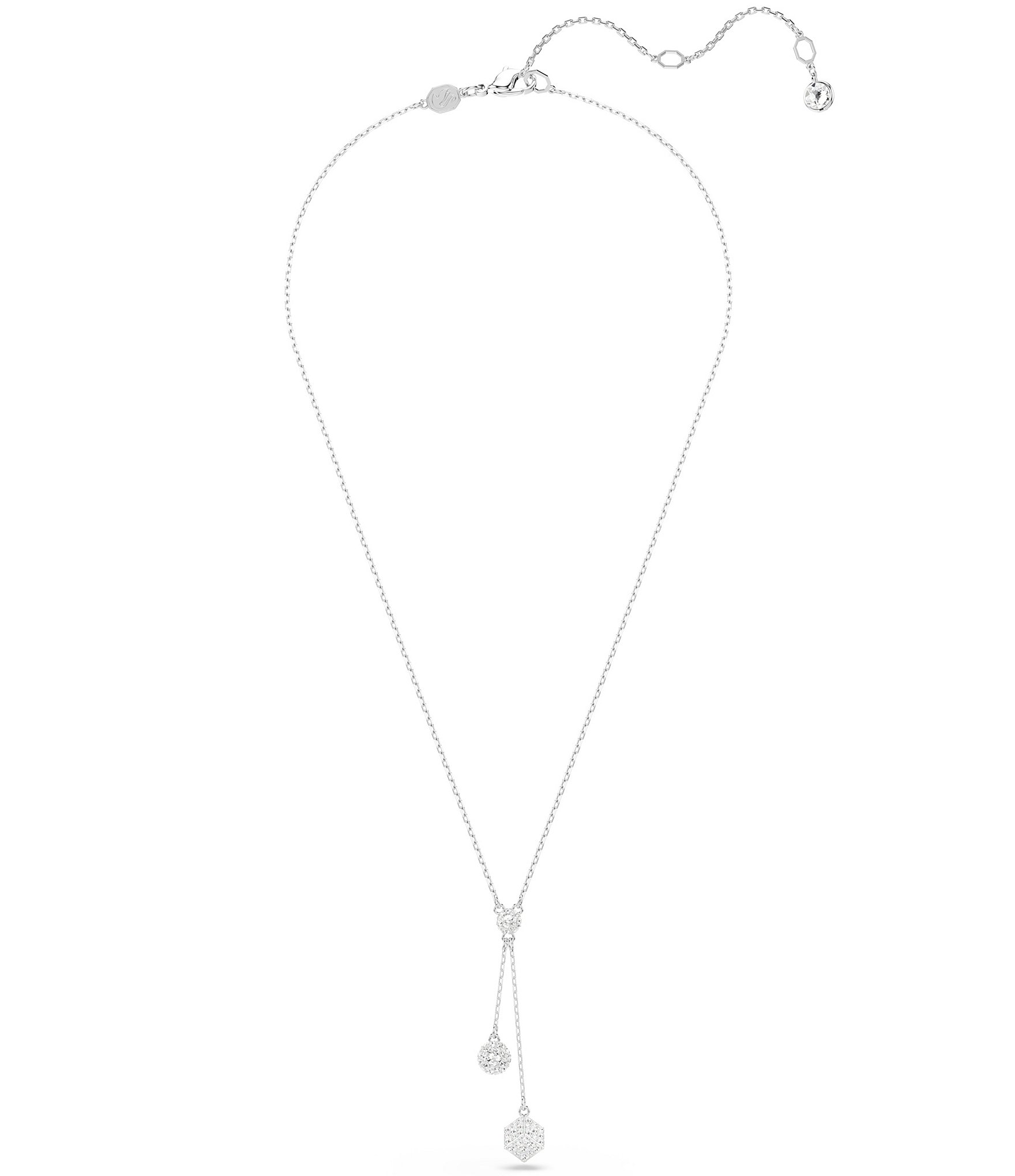 Swarovski Curiosa Collection Sphere & Cube Y Necklace | Dillard's
