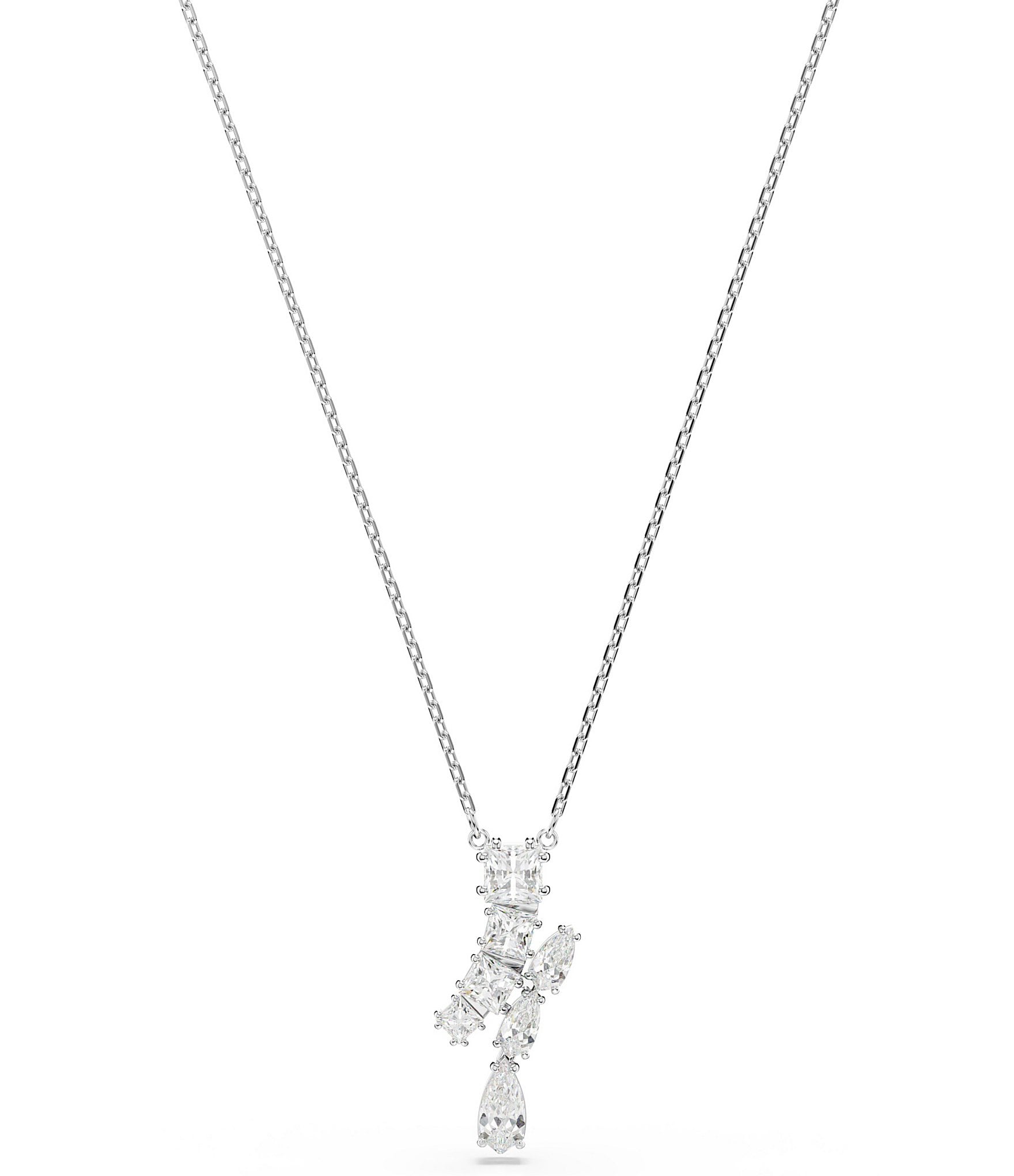 Swarovski Matrix Mixed Cut Short Pendant Necklace | Dillard's