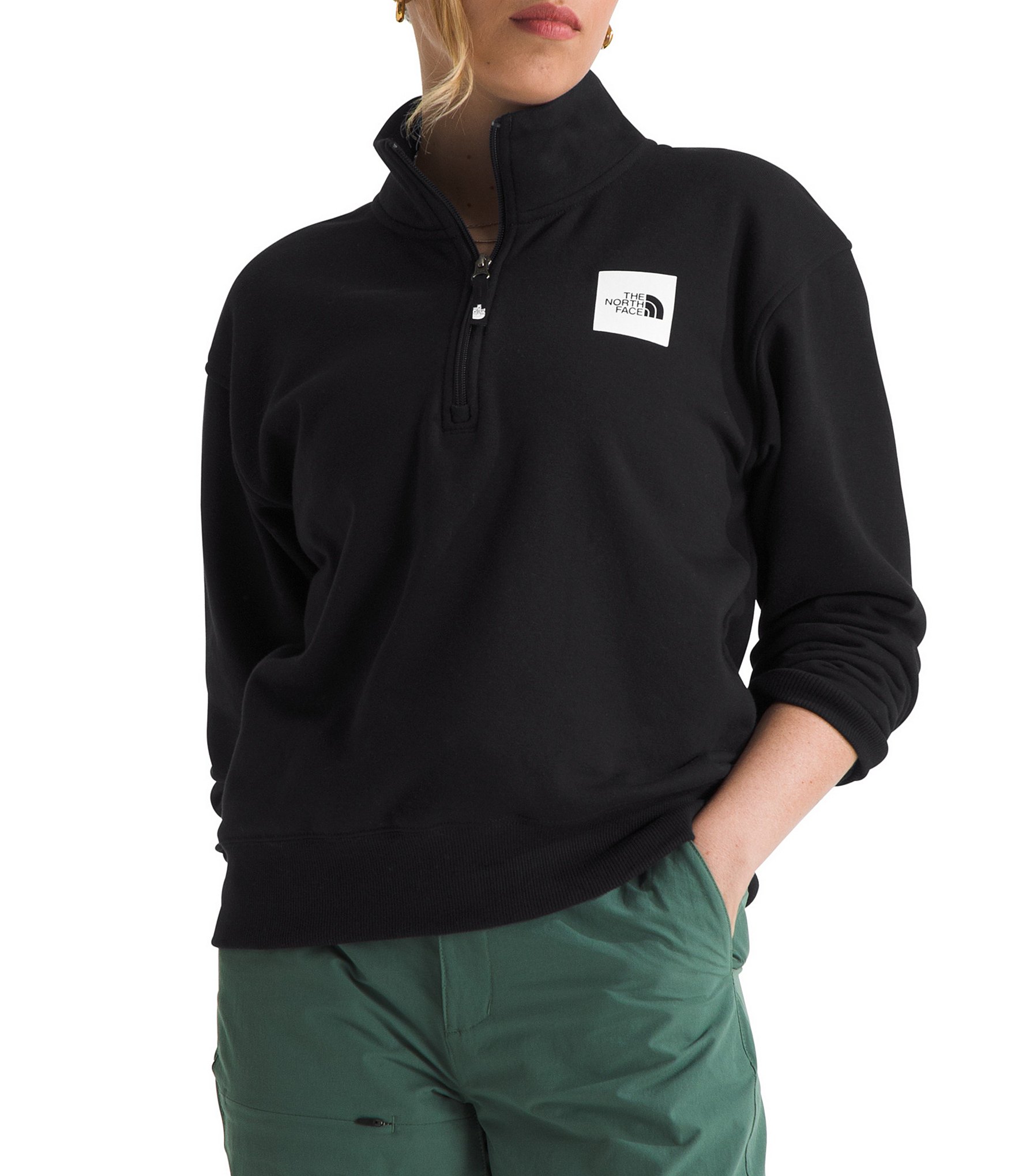 The North Face Women's Box Half Dome-Zip Stand Collar Pullover | Dillard's