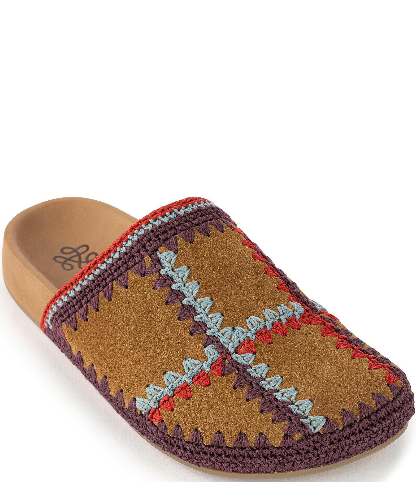 The Sak Bolinas Colorblock Stitch Suede Patchwork Clogs | Dillard's