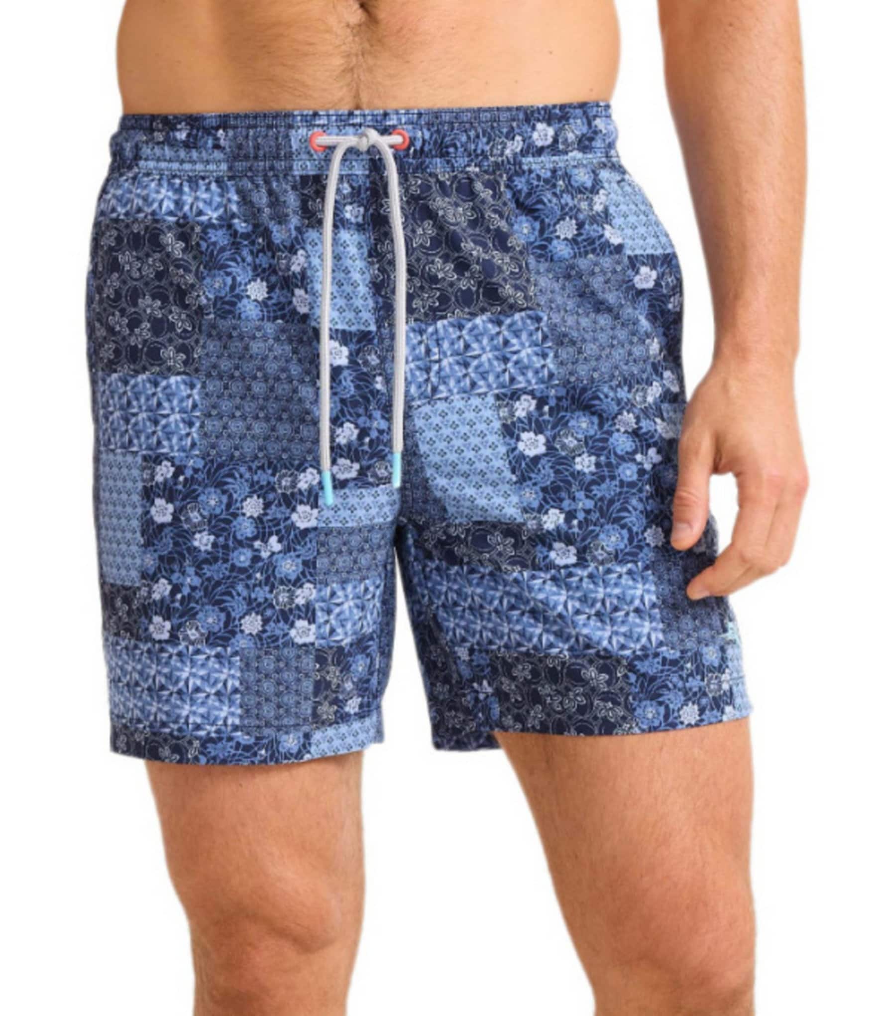 Tommy Bahama Naples Palazzo Patchwork 6" Swim Trunks | Dillard's