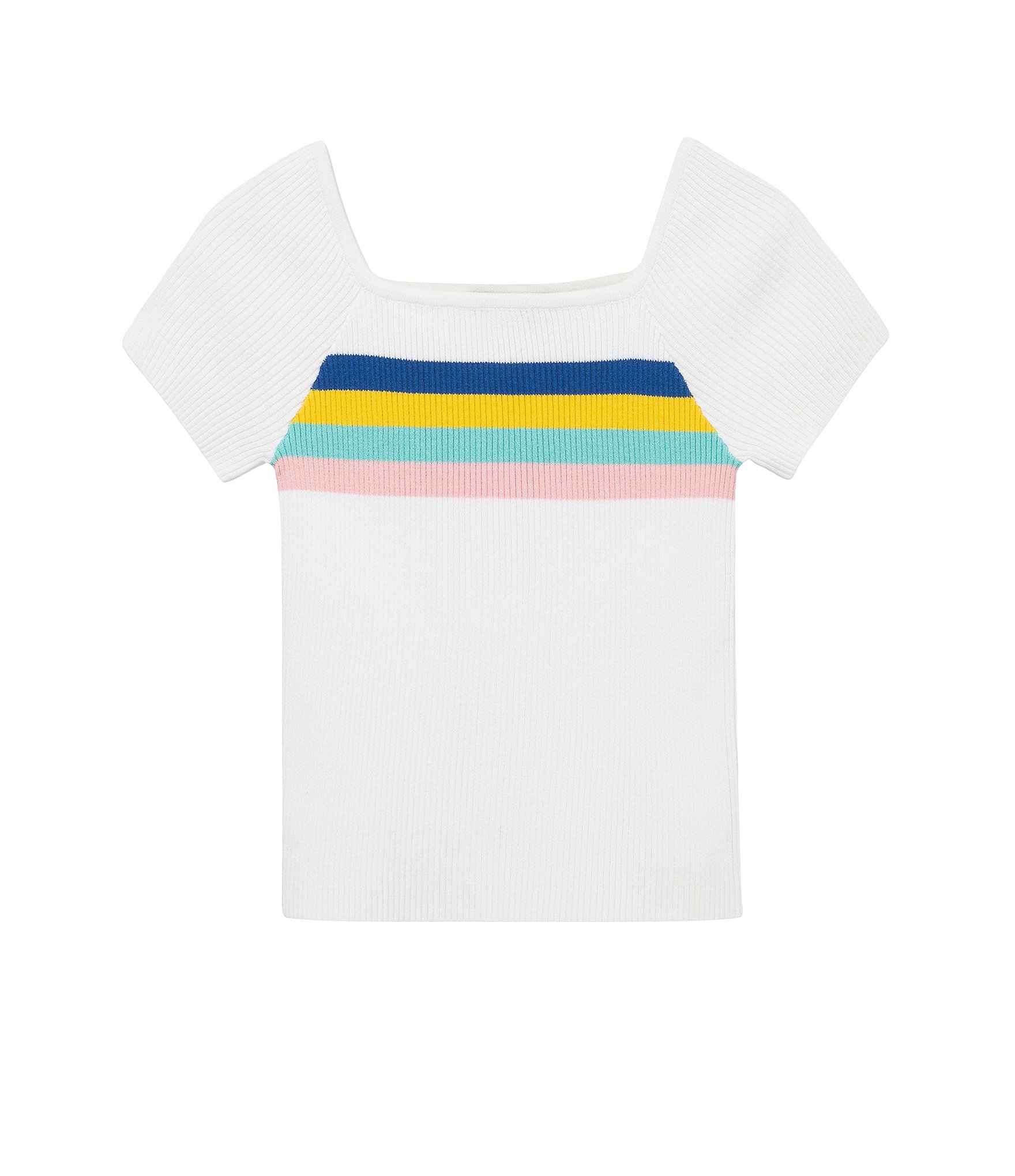 Truce Big Girls 7 16 Stripe Rib Knit Top Dillards