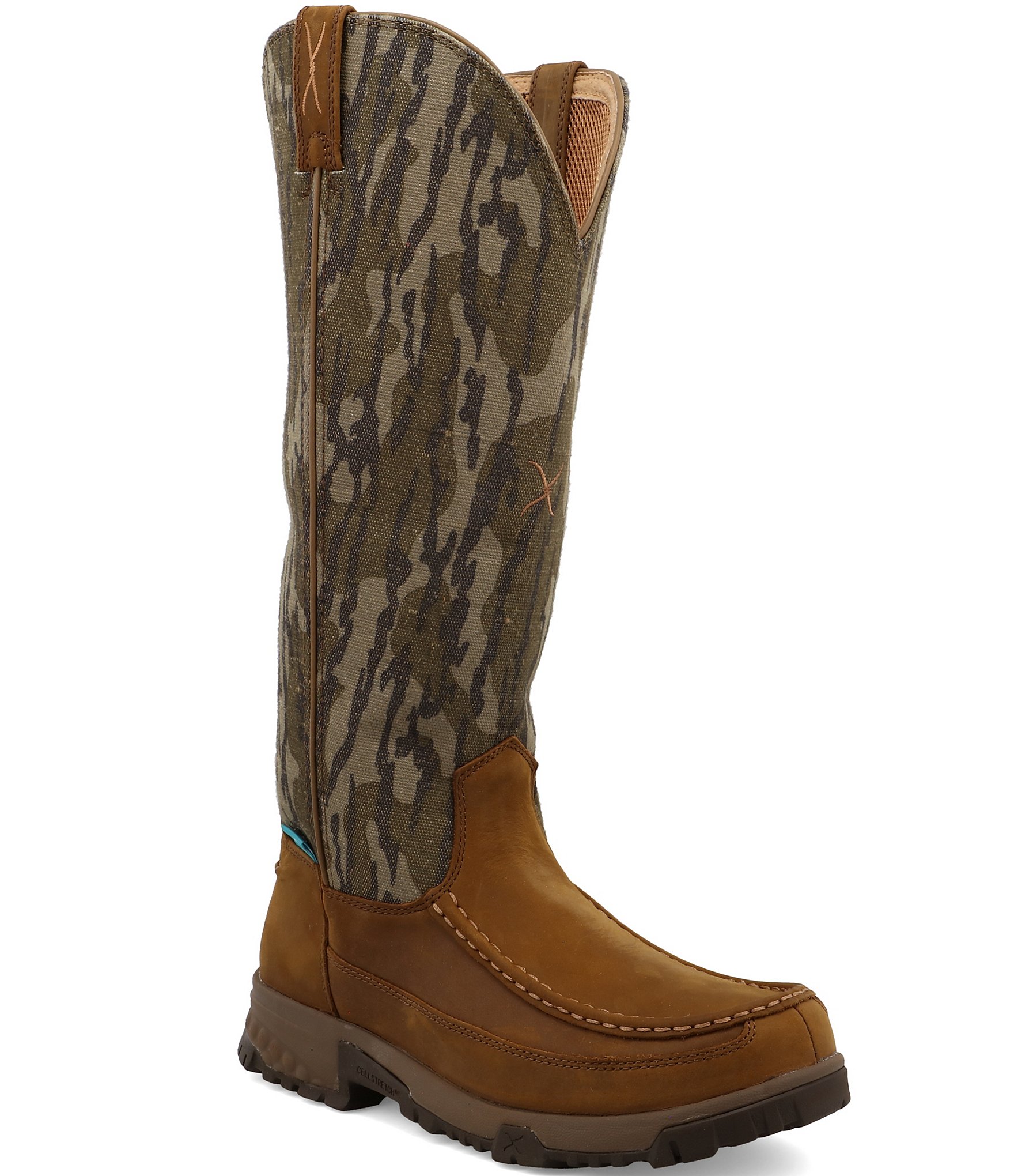 Twisted X Men's Waterproof Pull-On Mossy Oak® Snake Boots | Dillard's