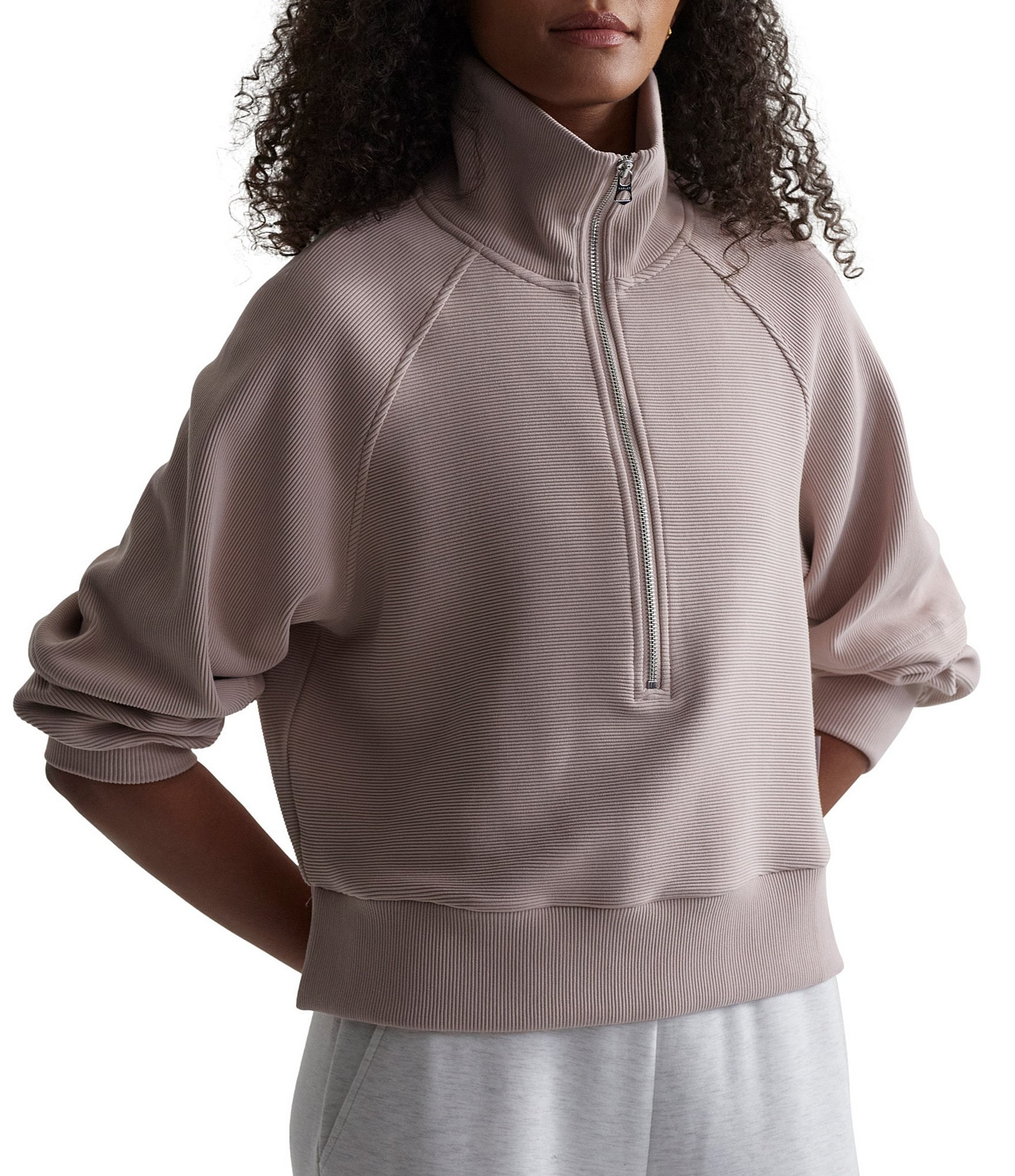 Varley Milano Mock Neck Long Sleeve Half Zip Pullover | Dillard's