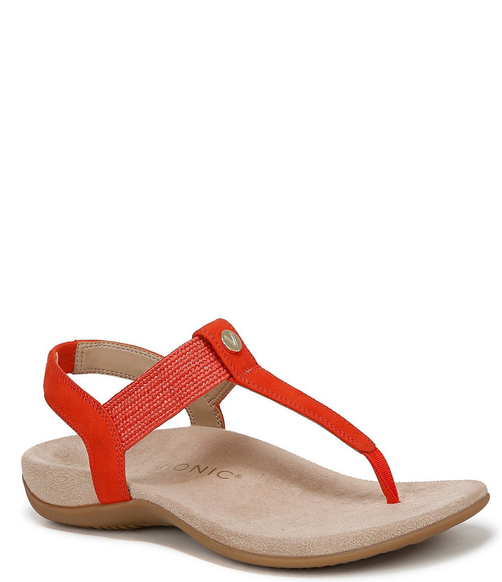 Vionic Brea Leather Thong Sandals | Dillard's