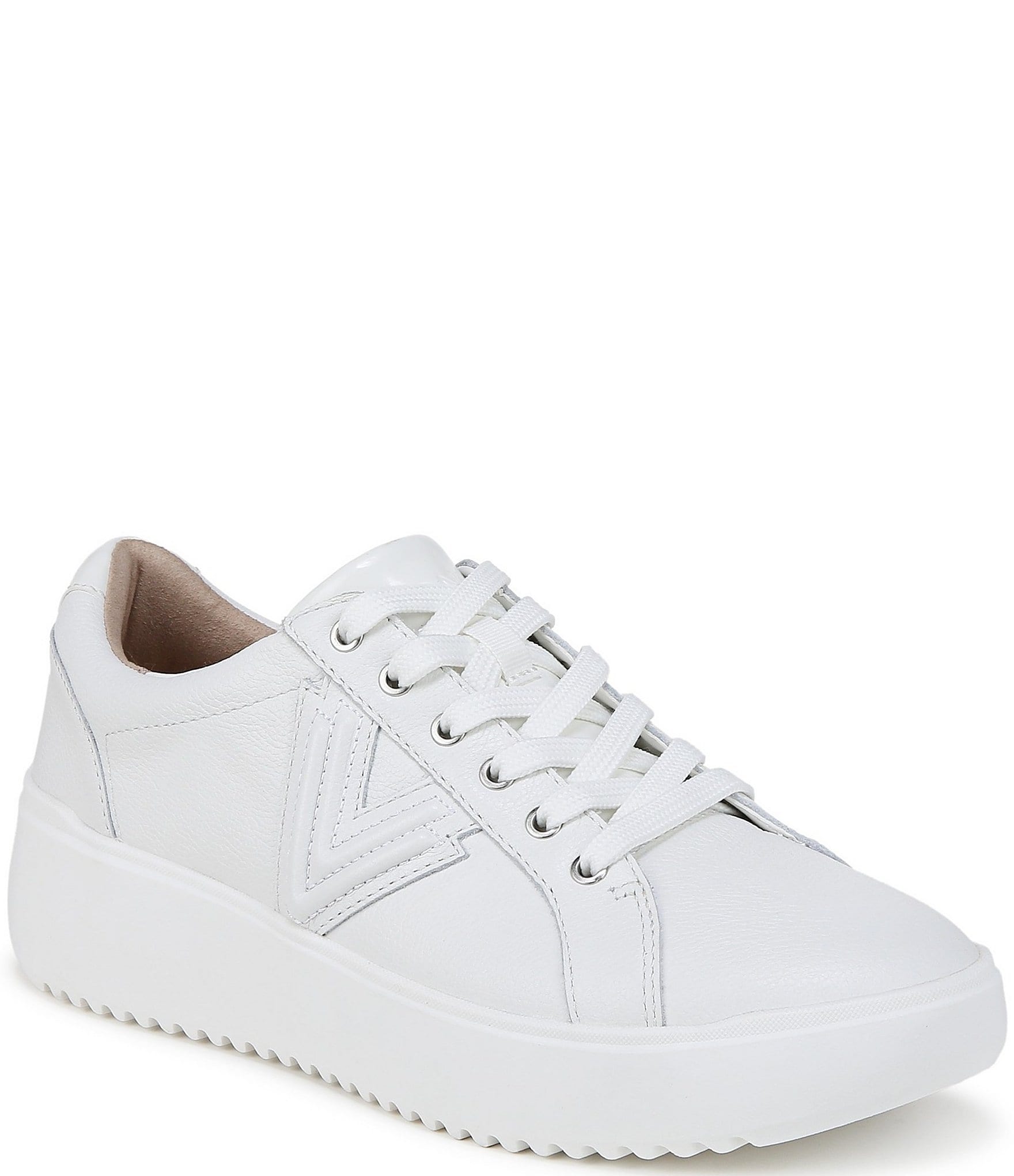Vionic Kearny Leather Platform Lace-Up Sneakers | Dillard's