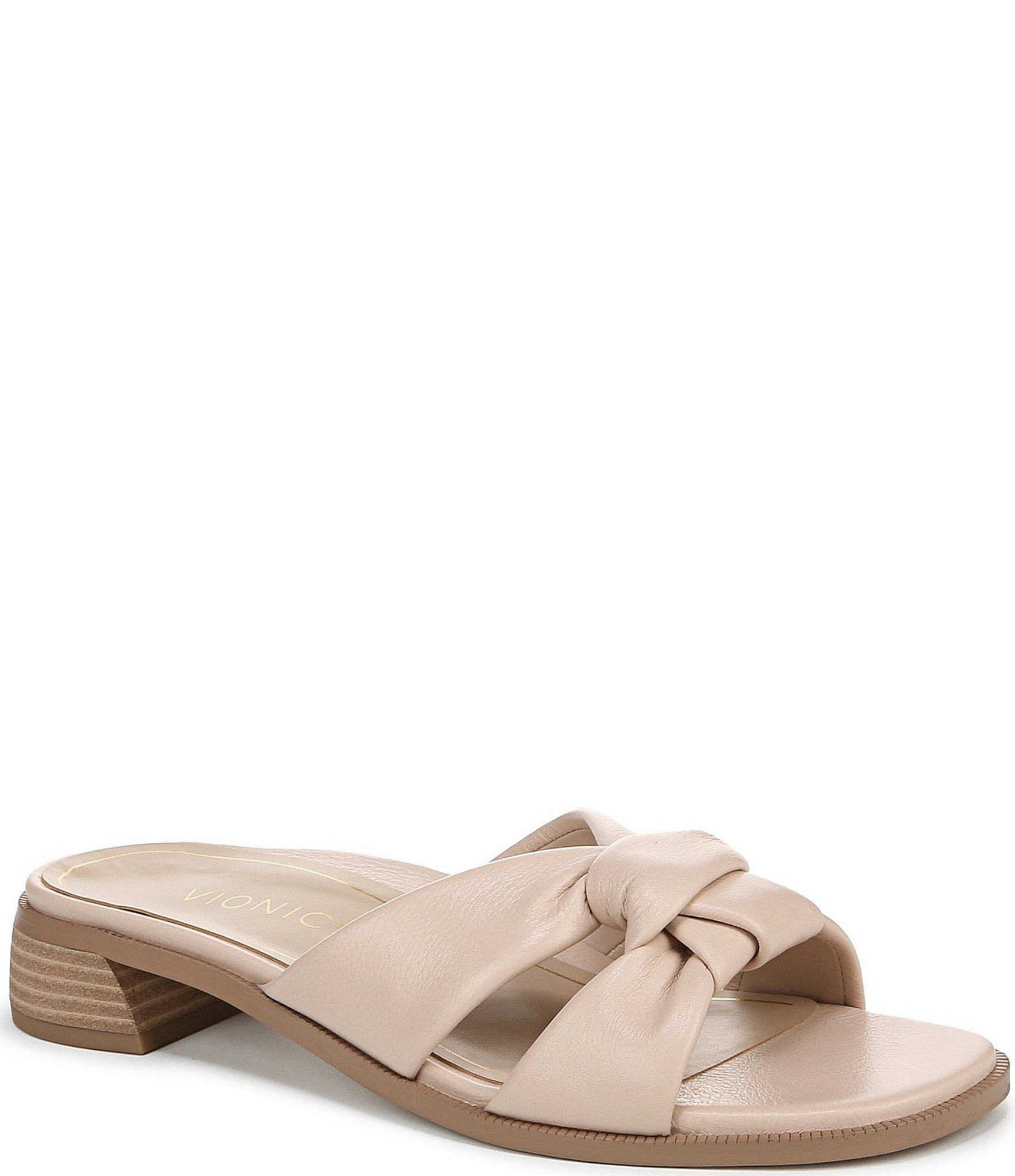 Vionic Mabel Leather Slides | Dillard's