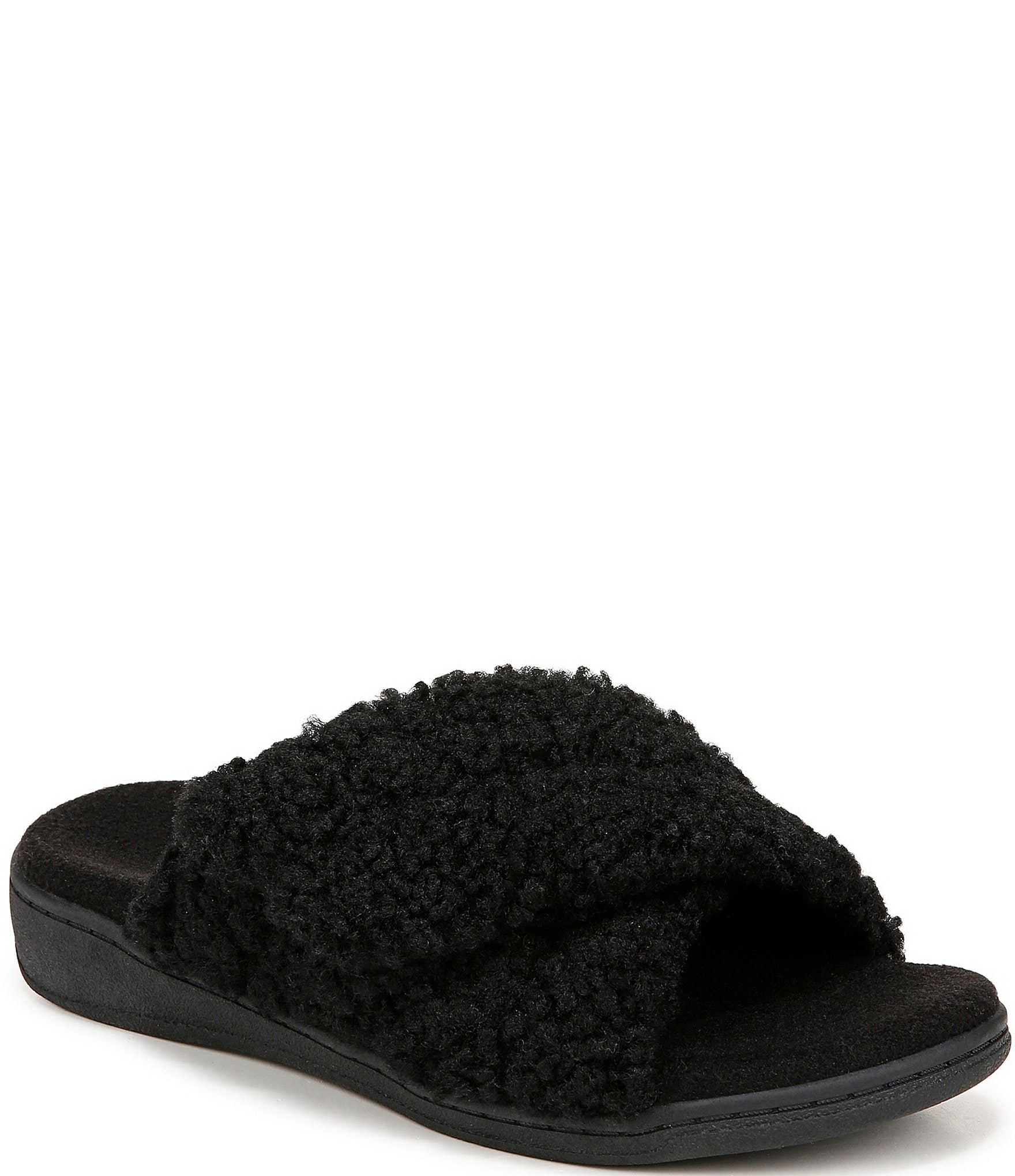 Vionic Relax Faux Shearling Slide Slippers | Dillard's