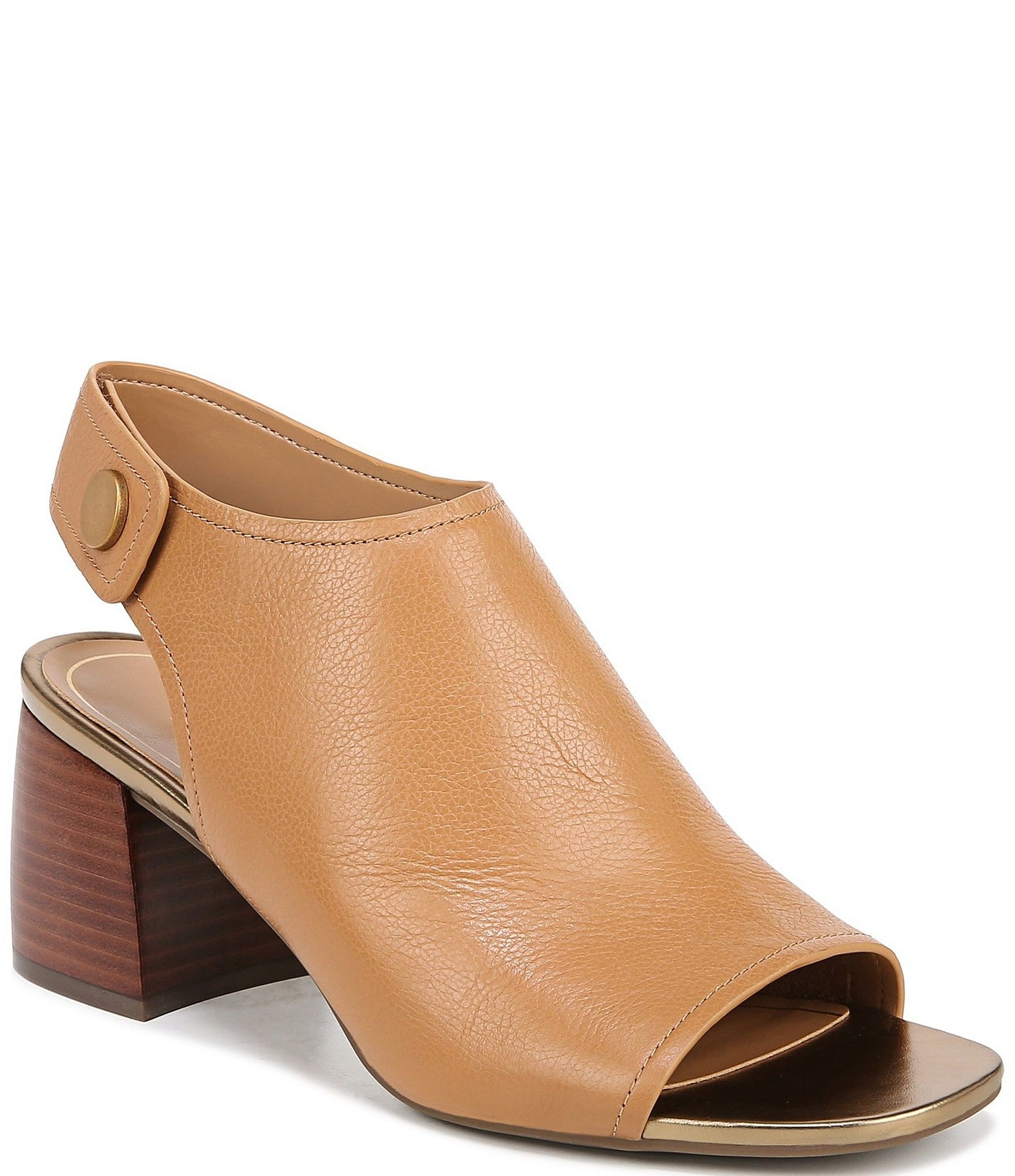 Vionic Valencia Leather Peep Toe Sandals | Dillard's