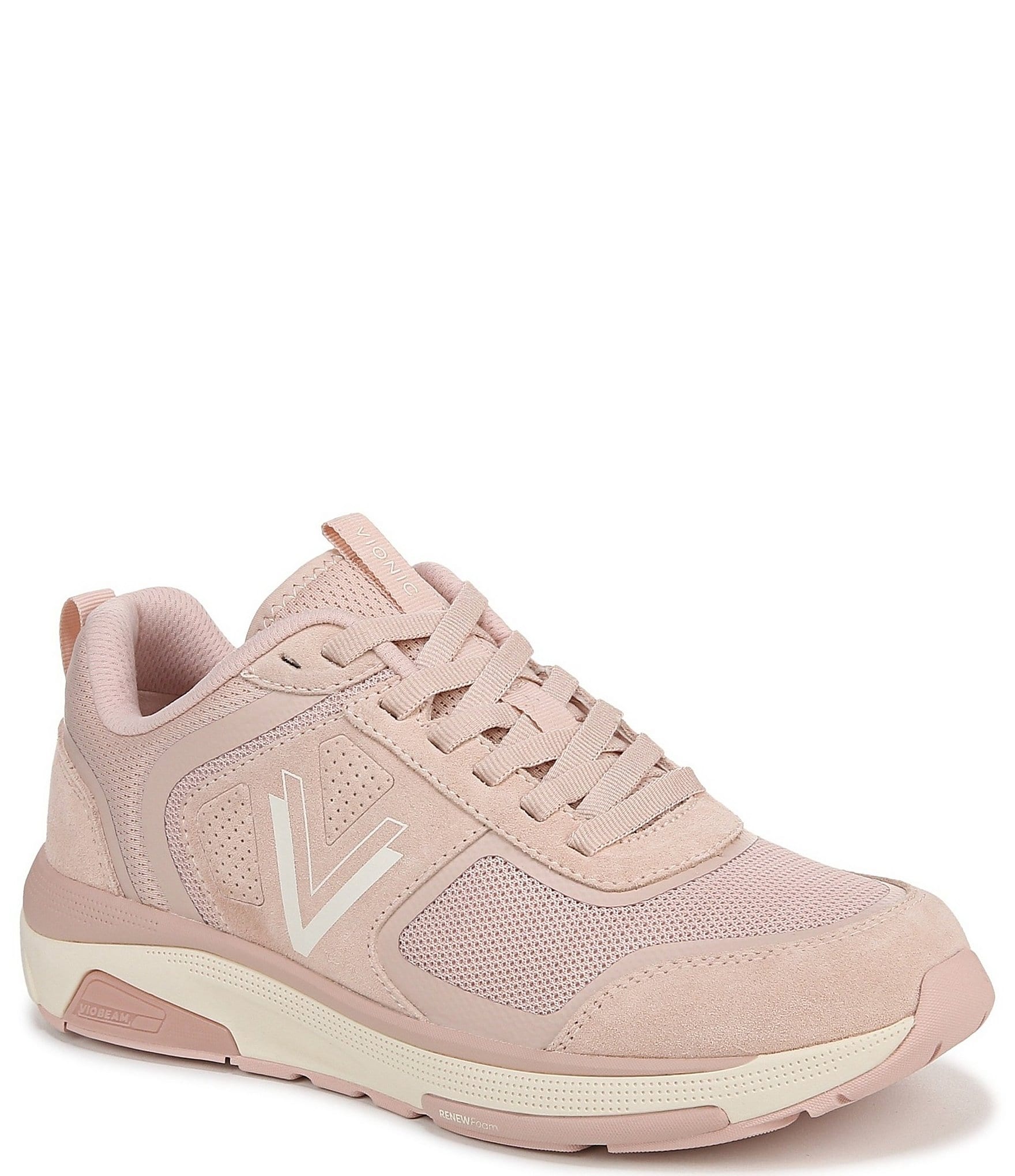 Vionic Walk Strider Suede and Mesh Performance Walking Sneakers | Dillard's