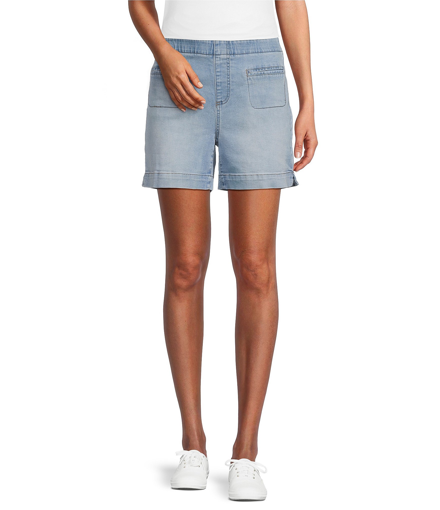 Westbound The High Rise Fit Pull-On Denim Shorts | Dillard's